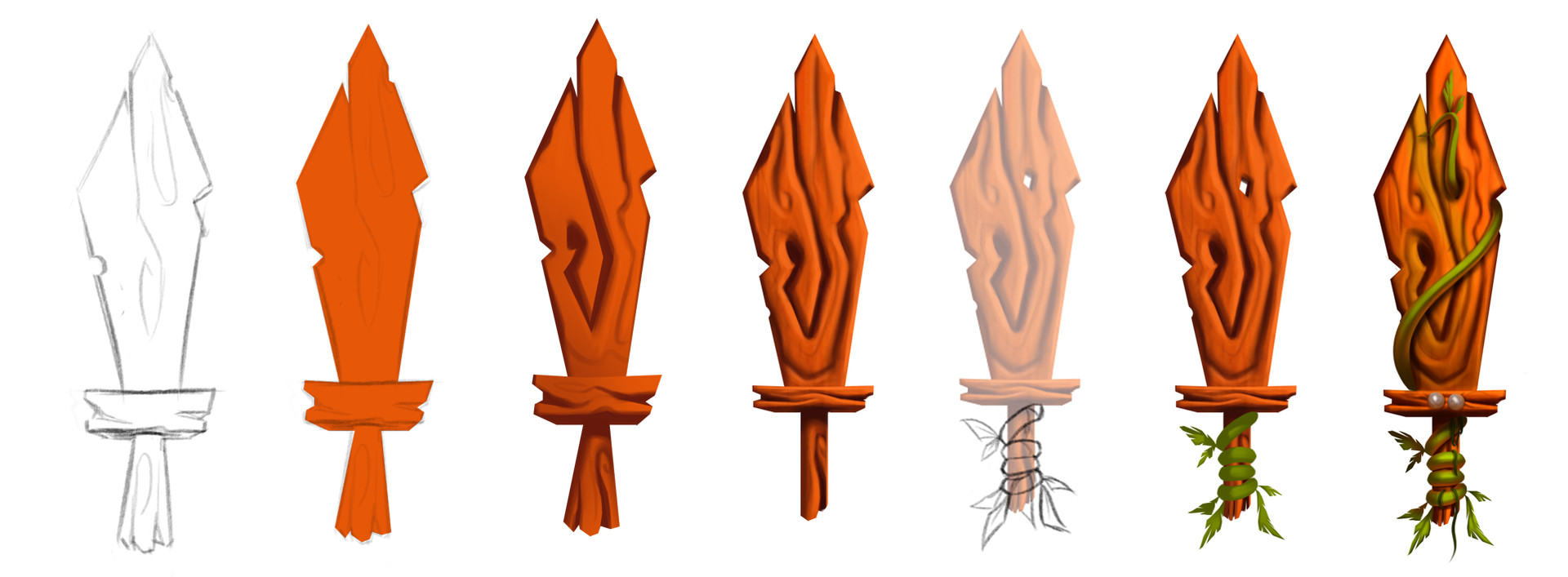 ArtStation - Painting a Sword - Process