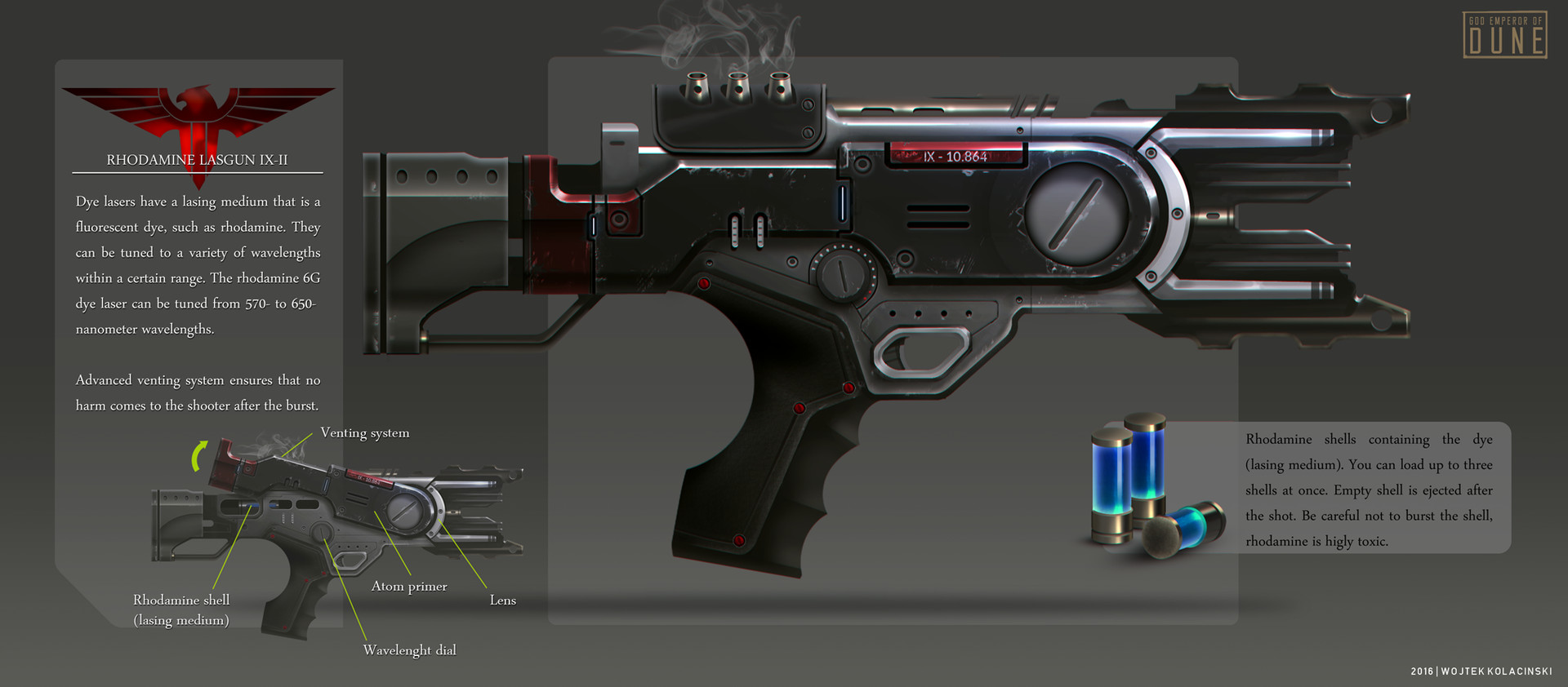 Wojtek Kołaciński - God Emperor of Dune - Lasguns