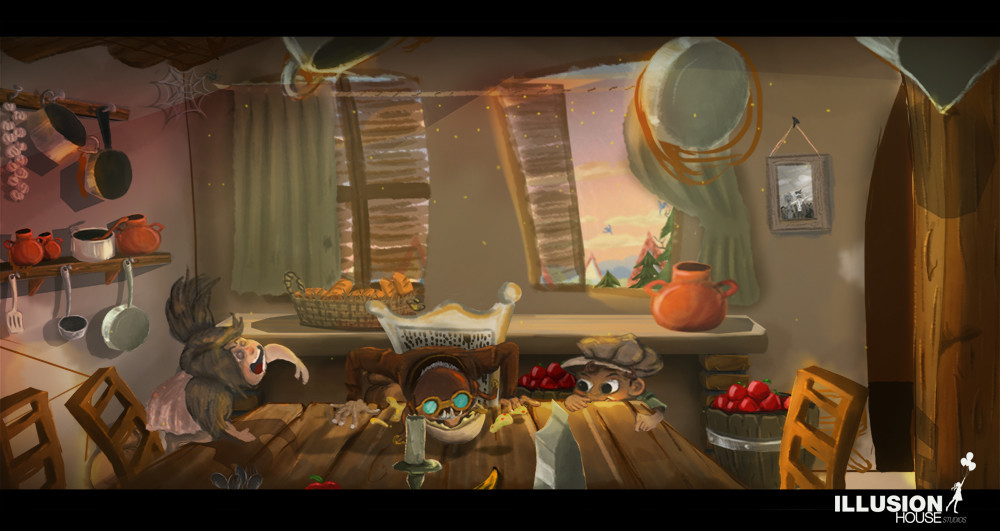 ArtStation - kitchen concept art