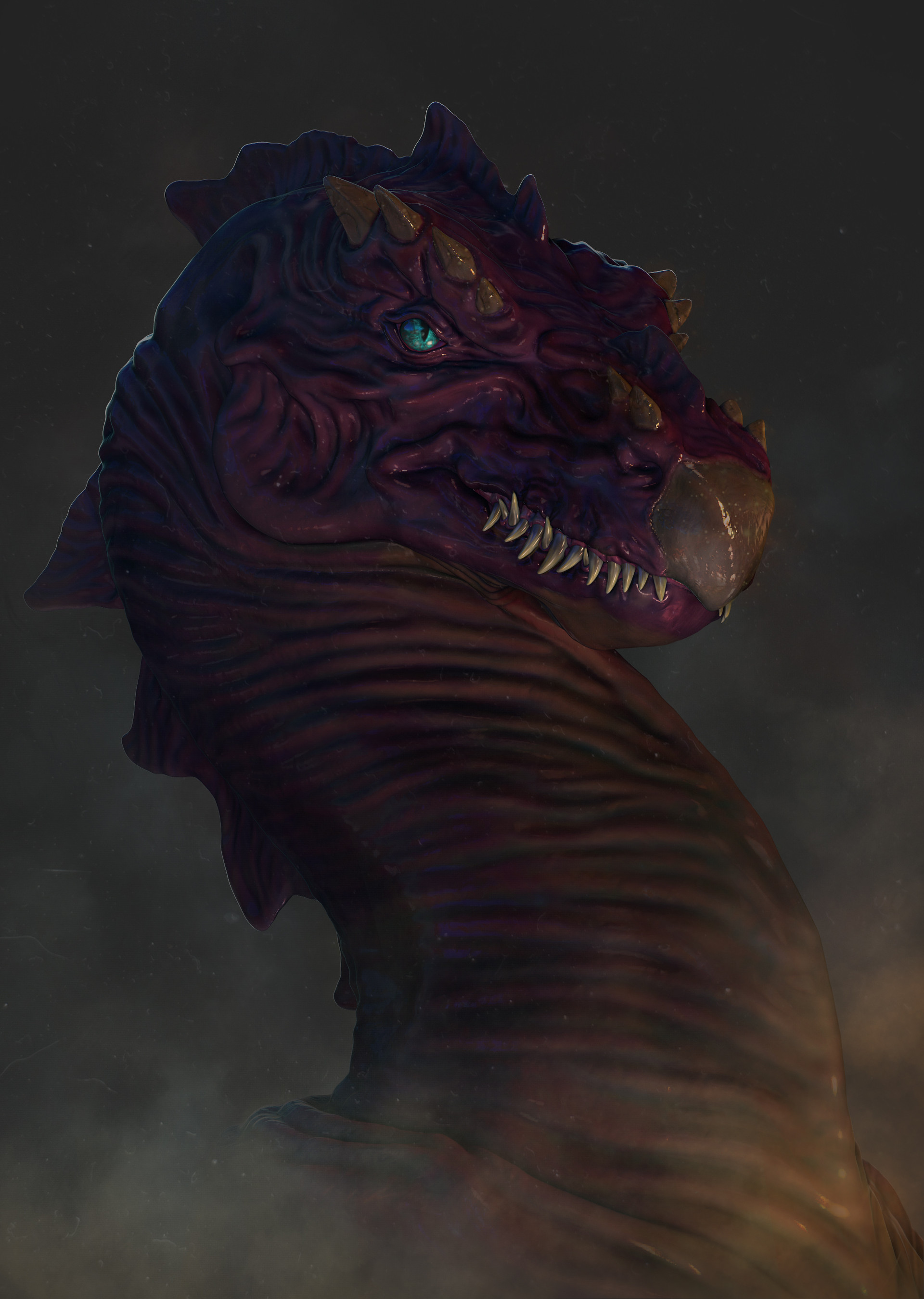 ArtStation - Golden Bones Dragon