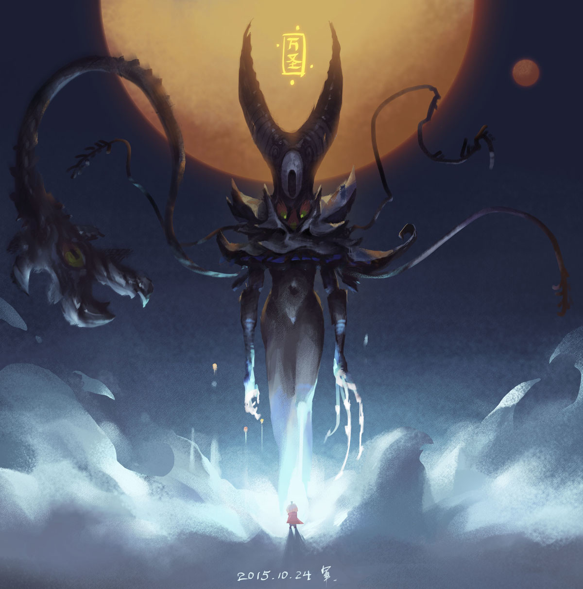 ArtStation - Rabbit & The moon