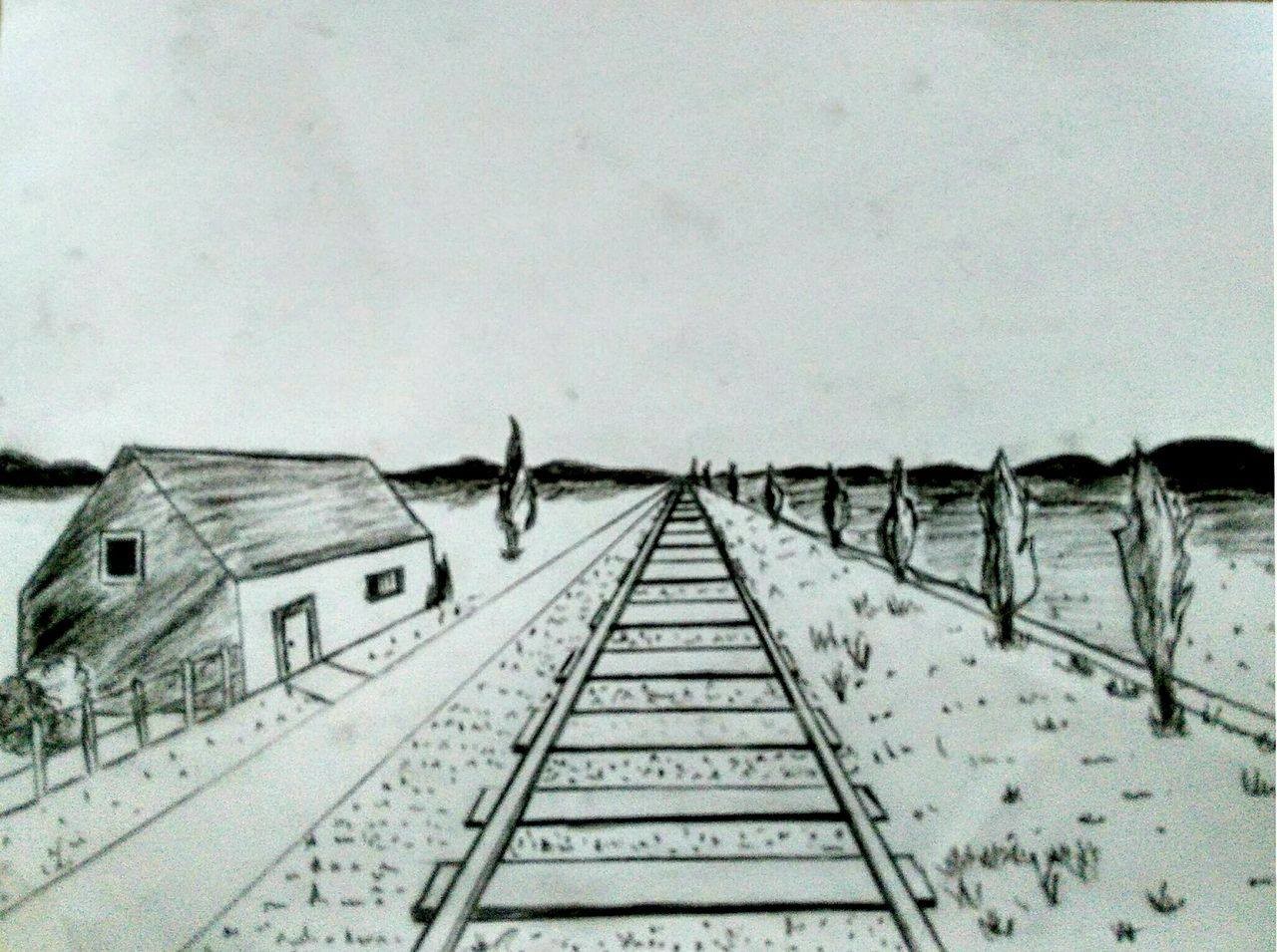 ArtStation - one point drawing