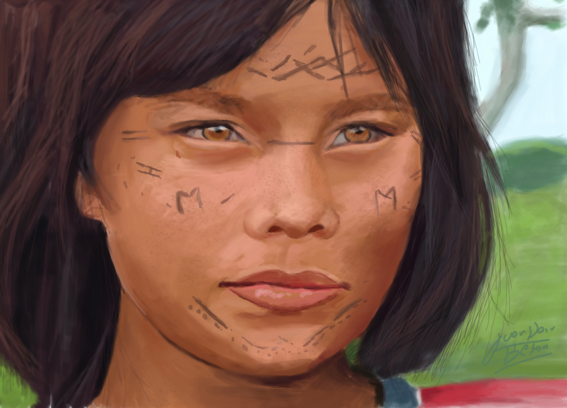 ArtStation - indigenous girl