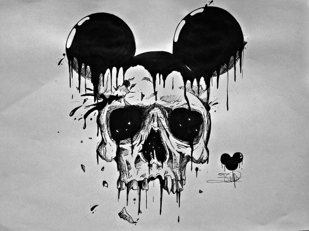 ArtStation - Dark Mickey Skull
