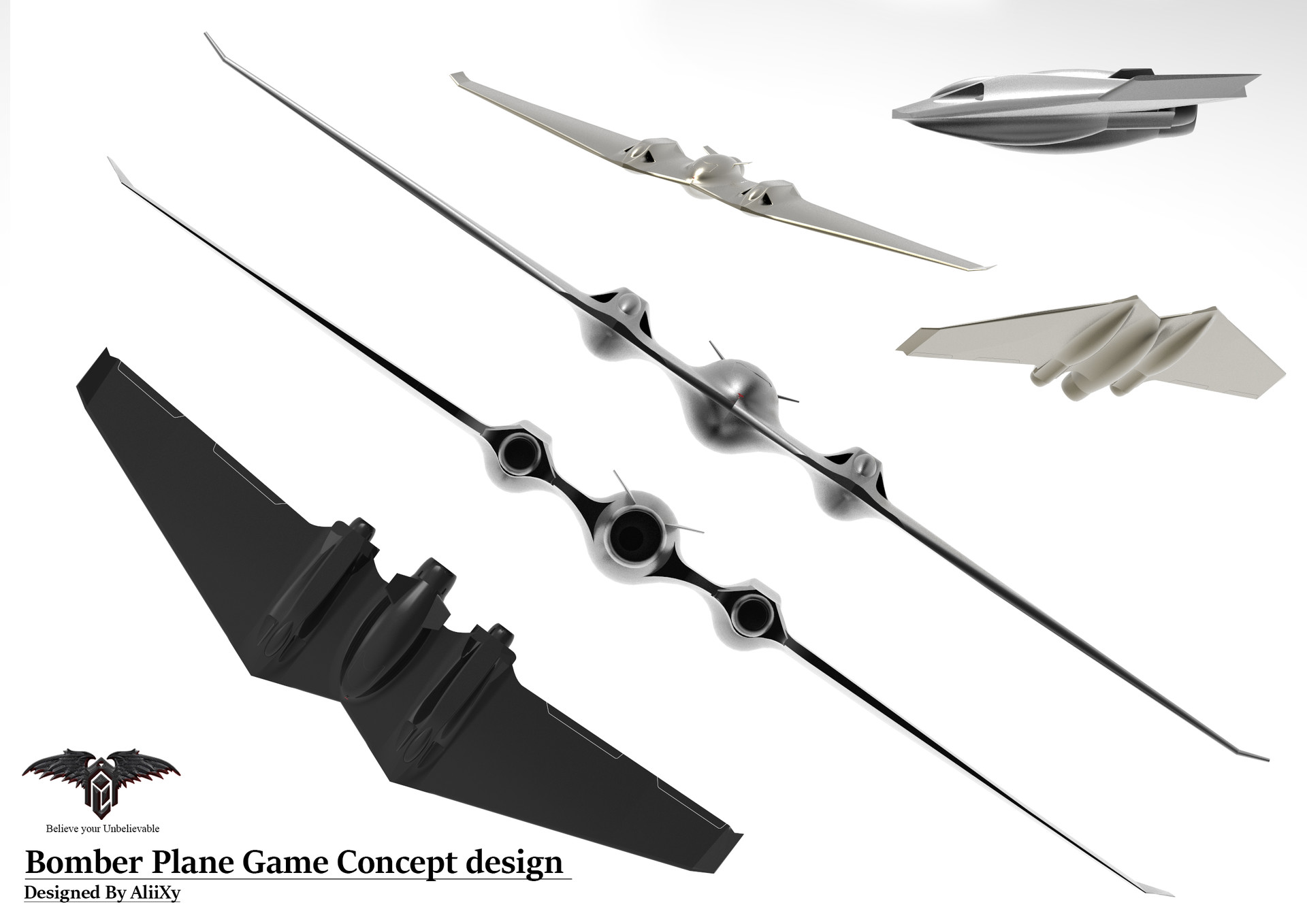 ArtStation - Bomber plane Game Concept Design