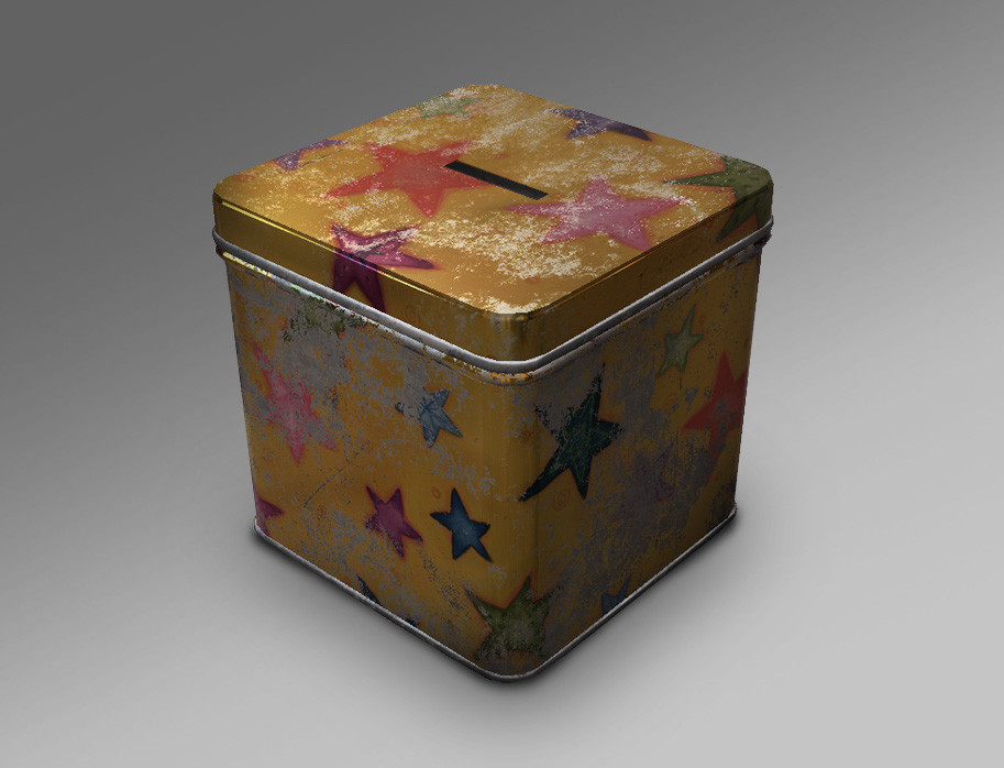 ArtStation - Tin Coin Bank