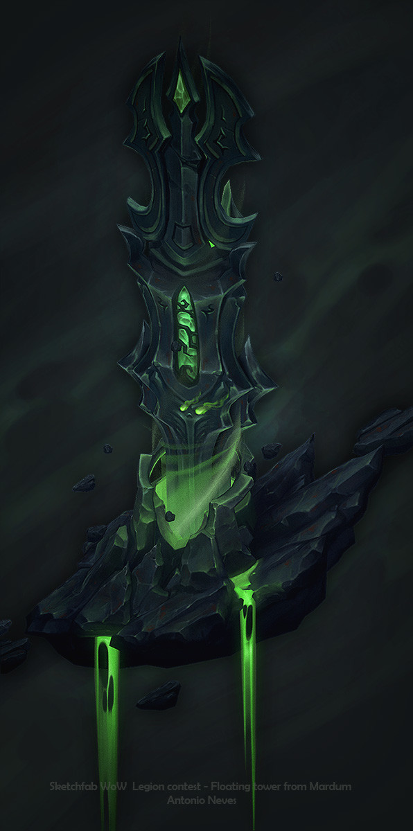 ArtStation - Floating tower from Mardum