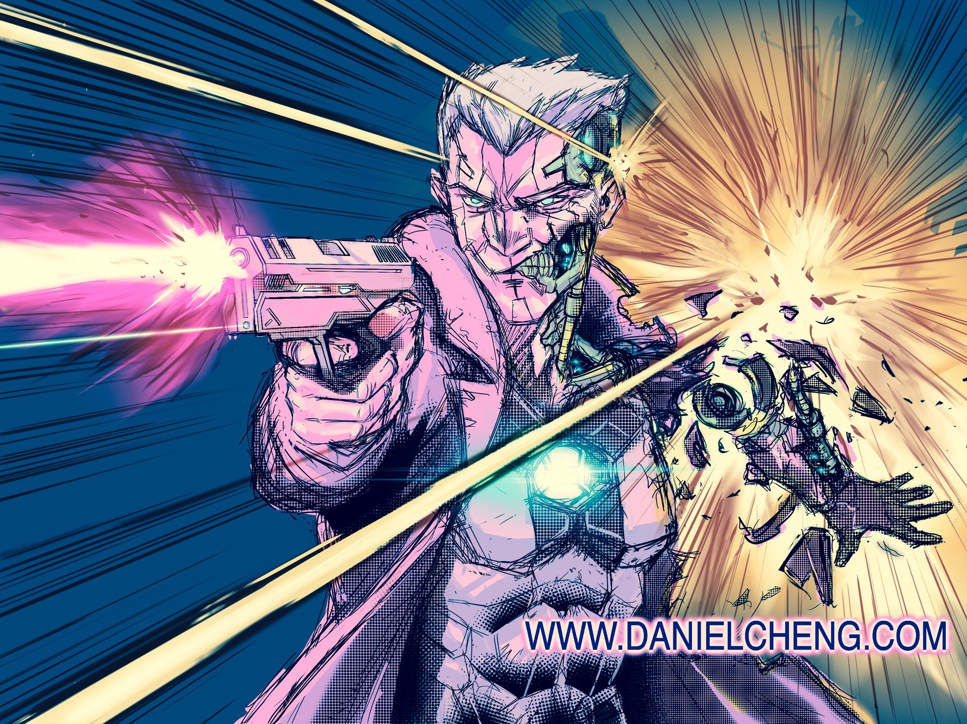 Daniel Cheng - Android for Cyberpunk Manga