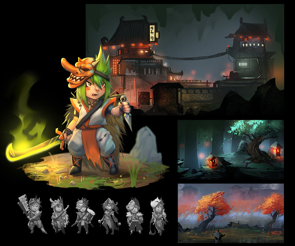 ArtStation - Tengu Warrior