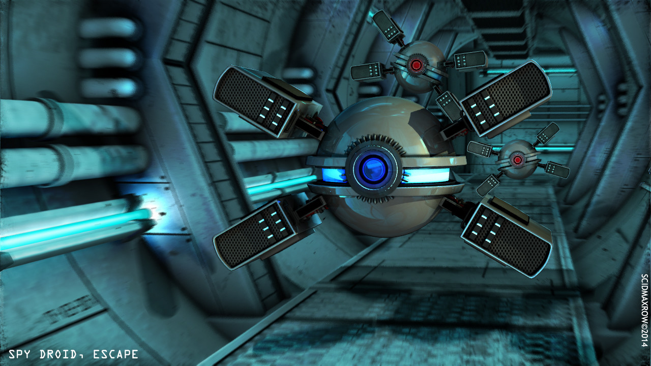 ArtStation - Spy droid escape!