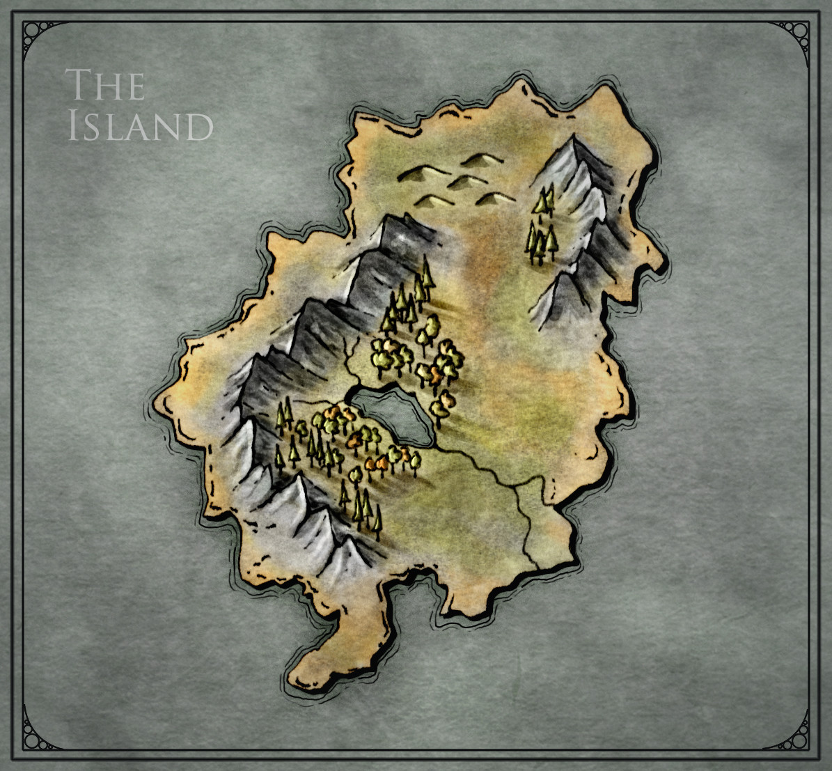 ArtStation - Mini Island Map