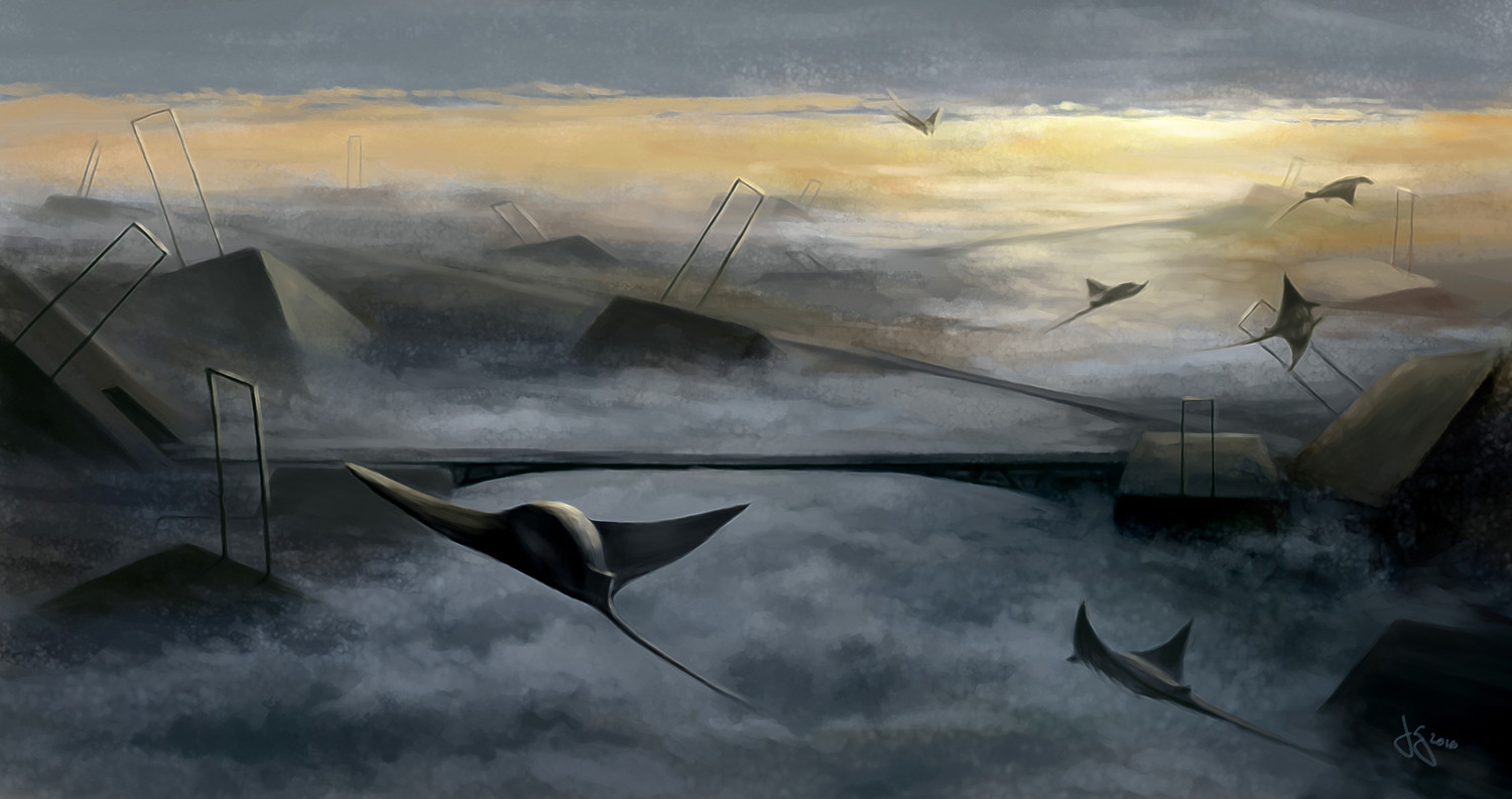 ArtStation - Manta rays