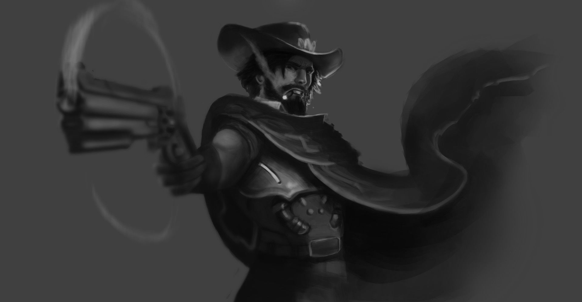 how to draw mccrees gun