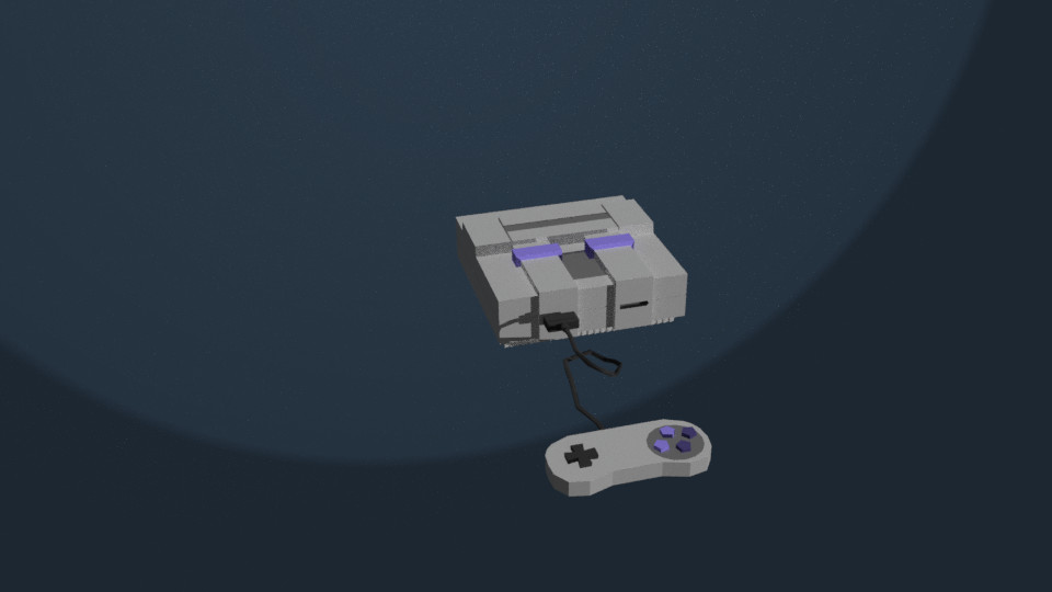 ArtStation - Low Poly SNES