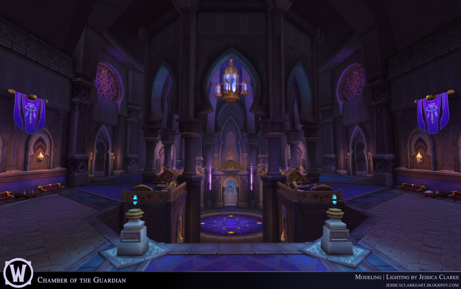 ArtStation - World of Warcraft: Legion - Chamber of the Guardian (interior)