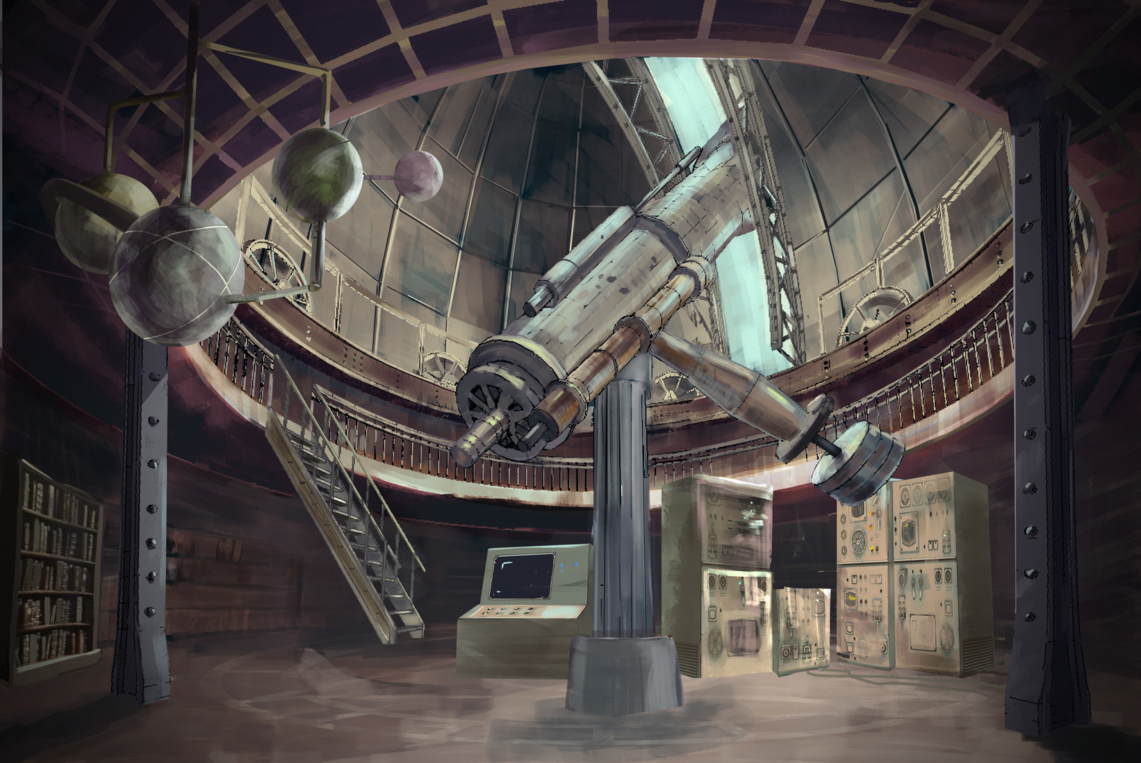 ArtStation - Observatory (under the dome)