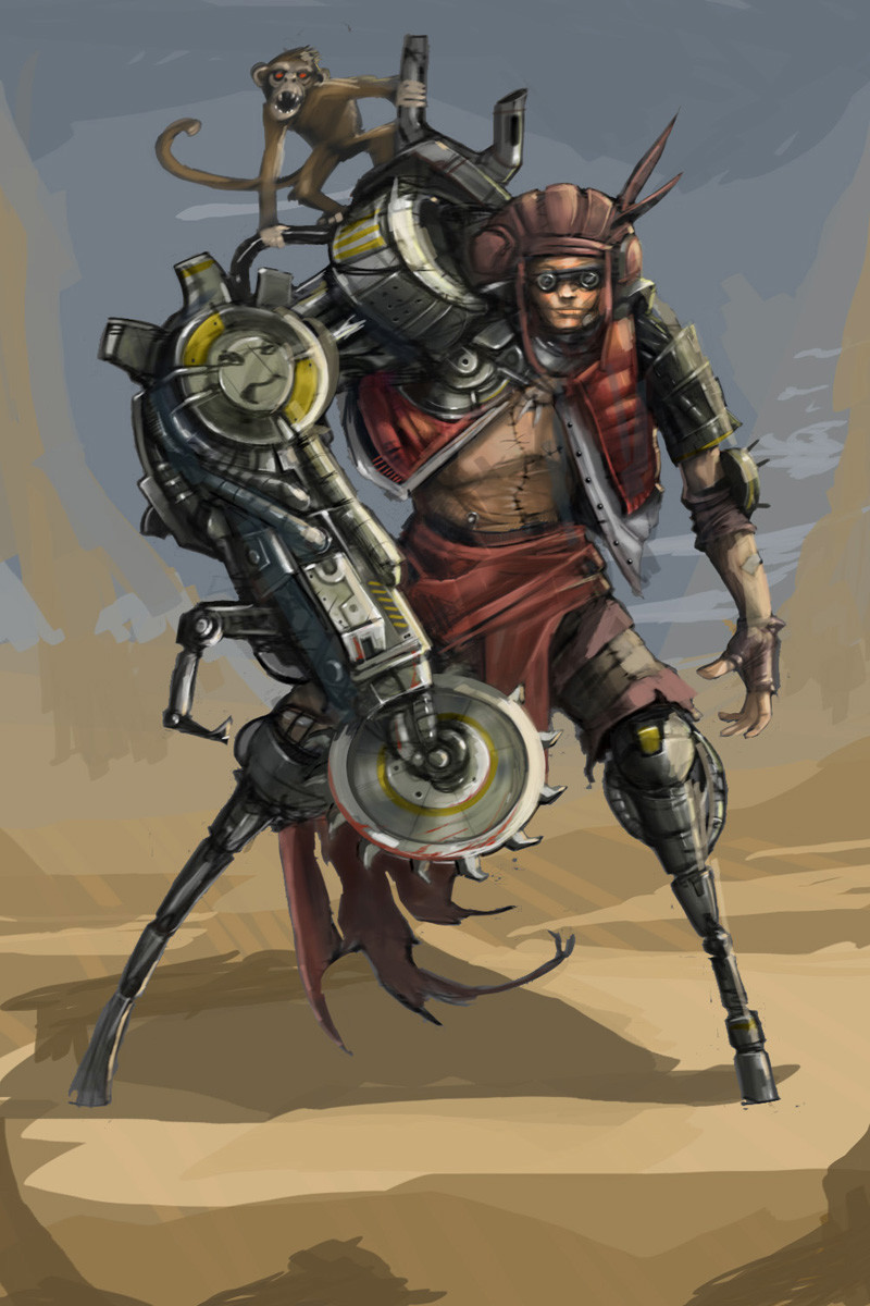ArtStation - cyborg monkey