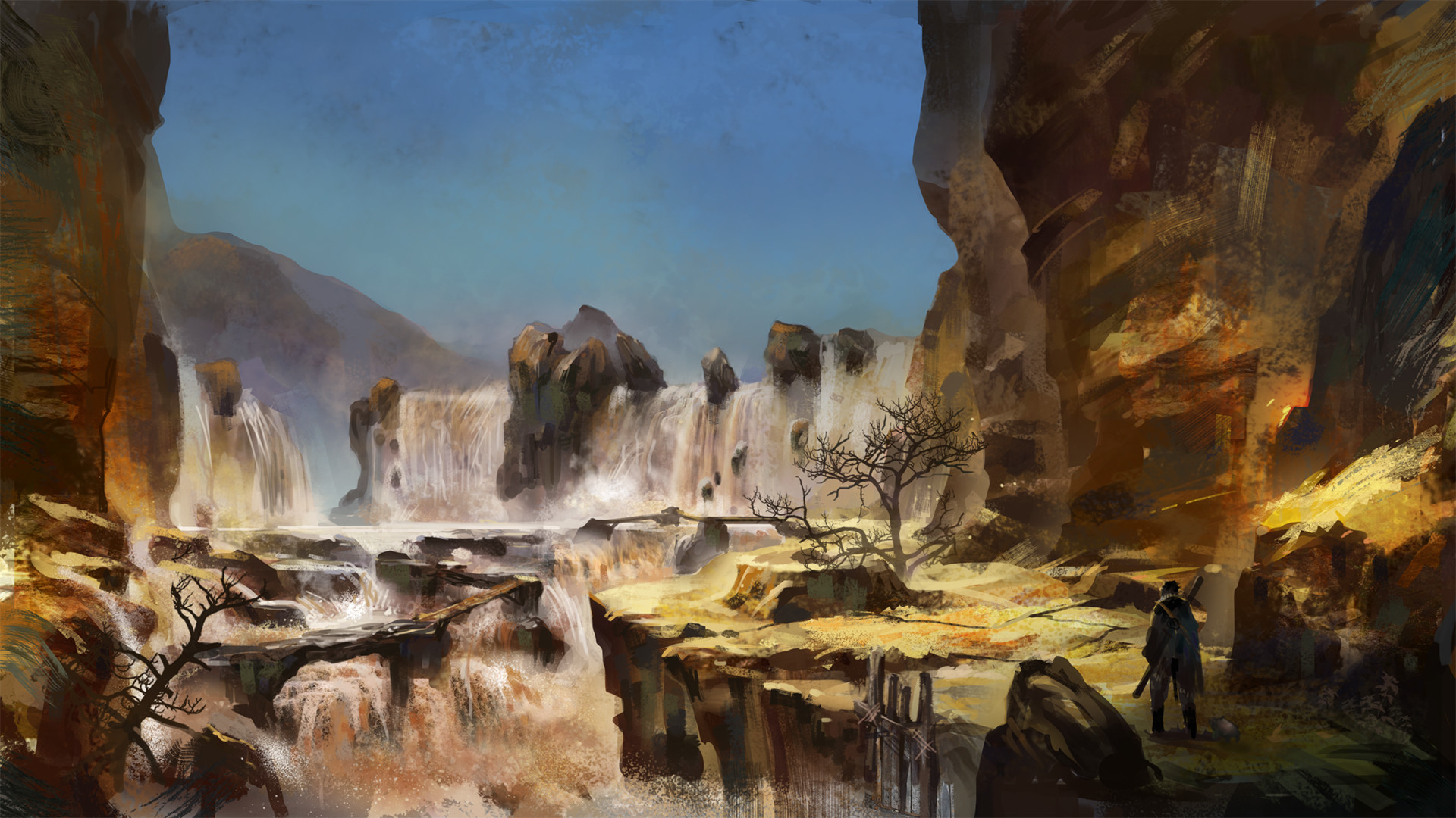 ArtStation - Dangerous river