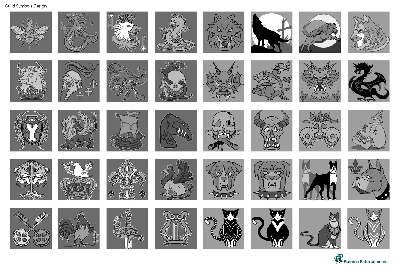 Tai Agarwal - Guild Icon Concepts for KingsRoad