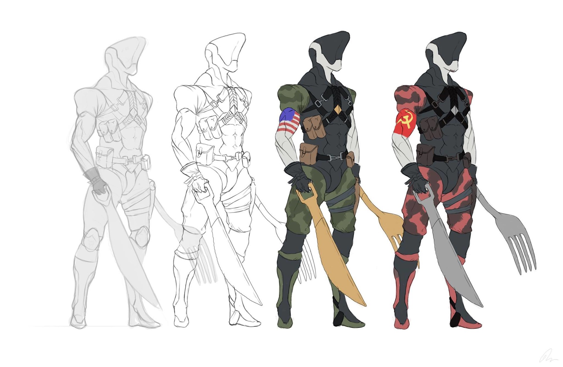 ArtStation - Character Design Captain Spoon!