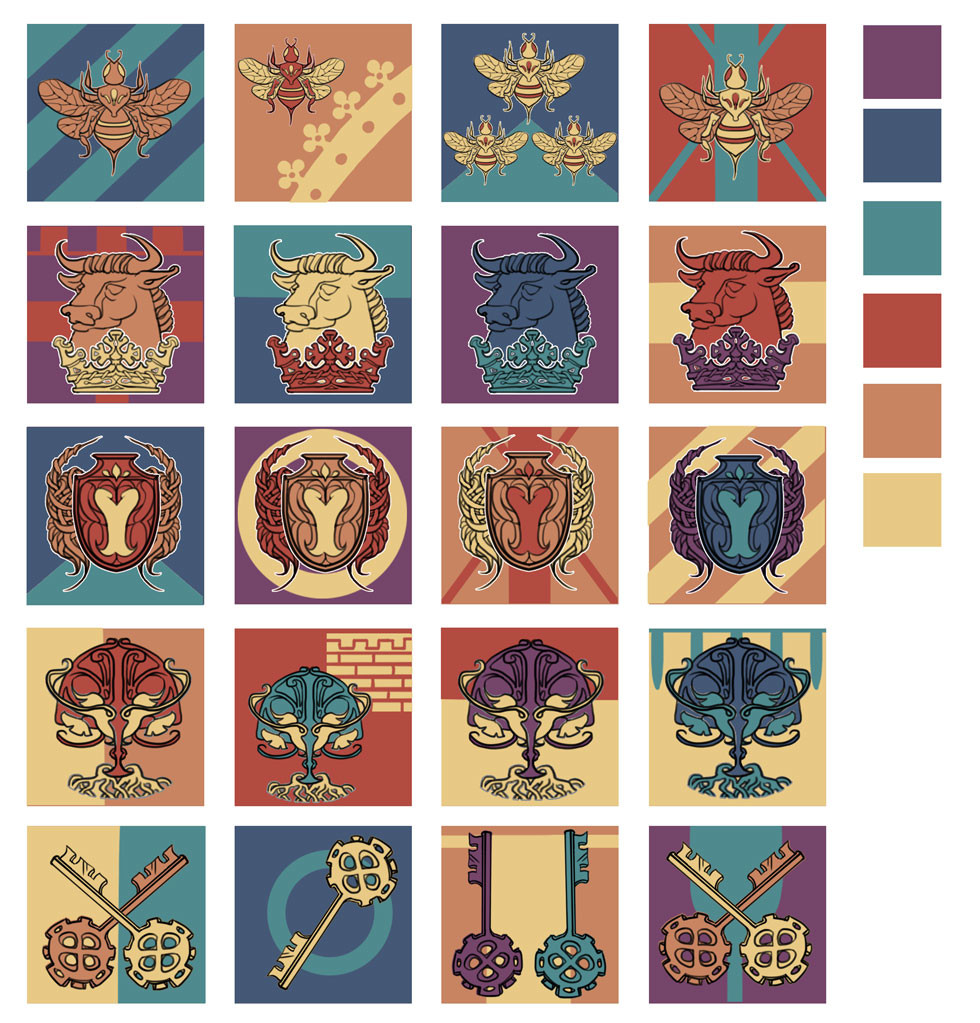 ArtStation - Guild Icon Concepts for KingsRoad, Tai Agarwal