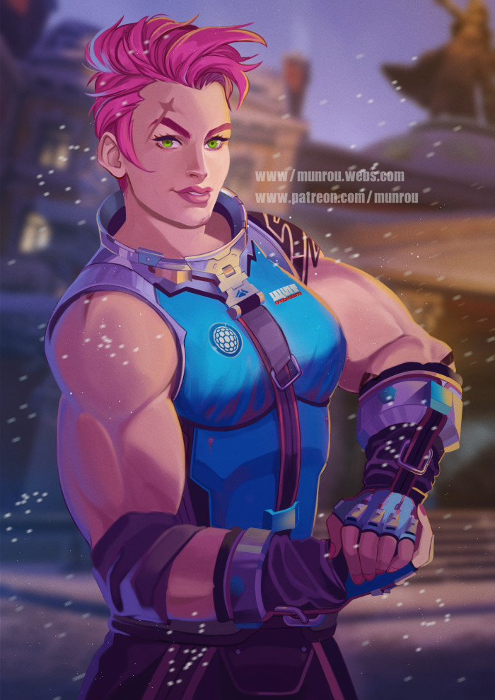 Digital Art Zarya Zarya Overwatch Wiki