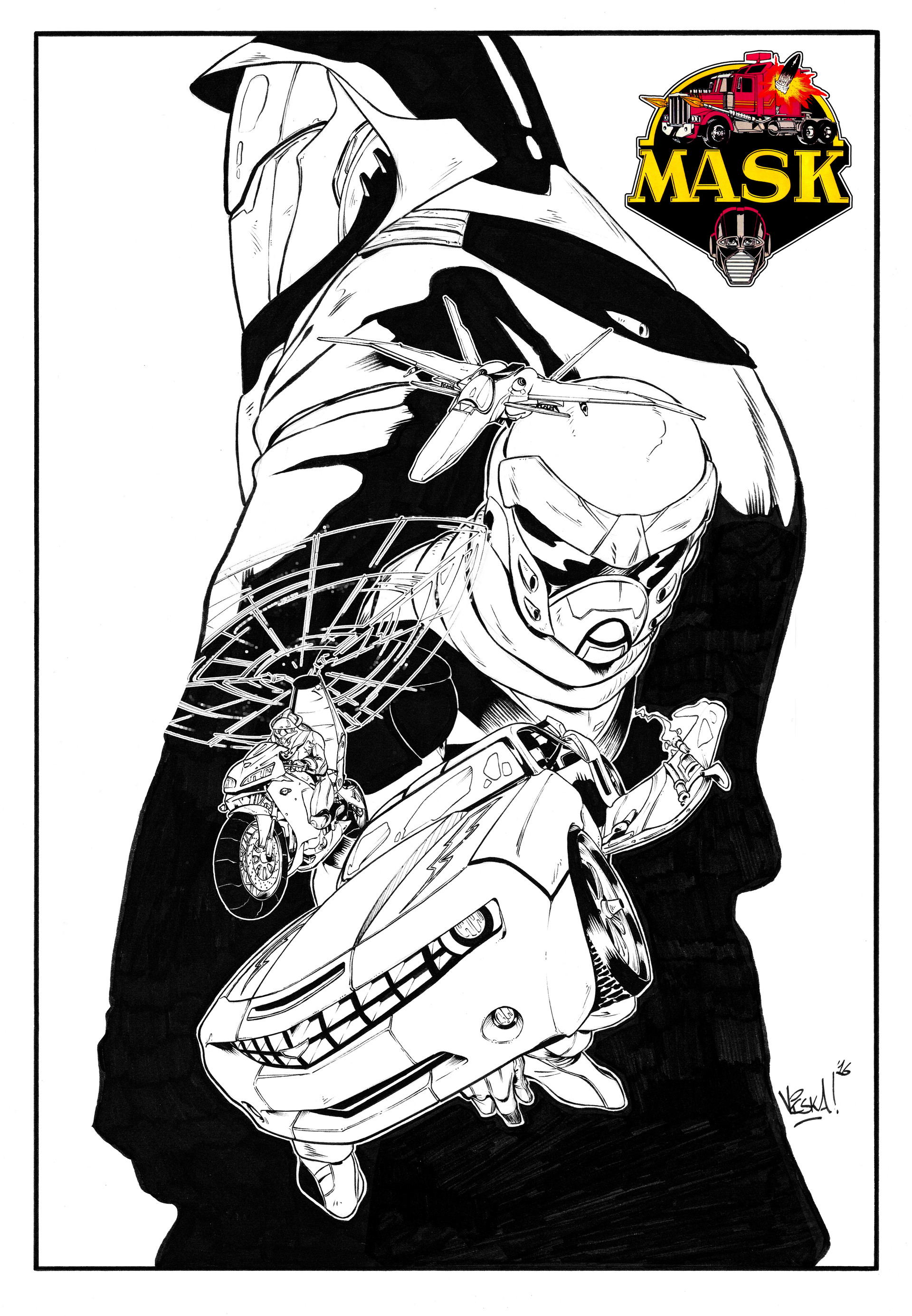 ArtStation - M.A.S.K. IDW's Revolution Test Illustration.