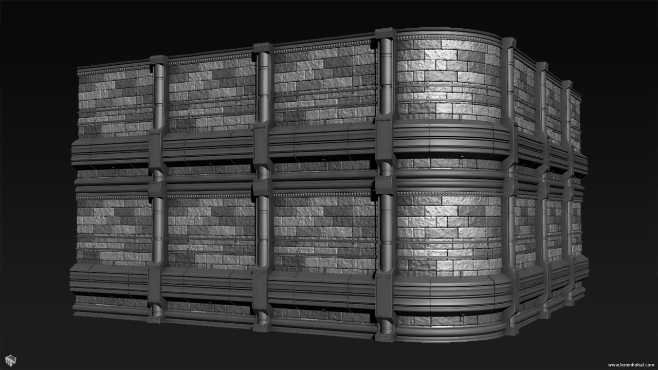 ArtStation - Modular wall