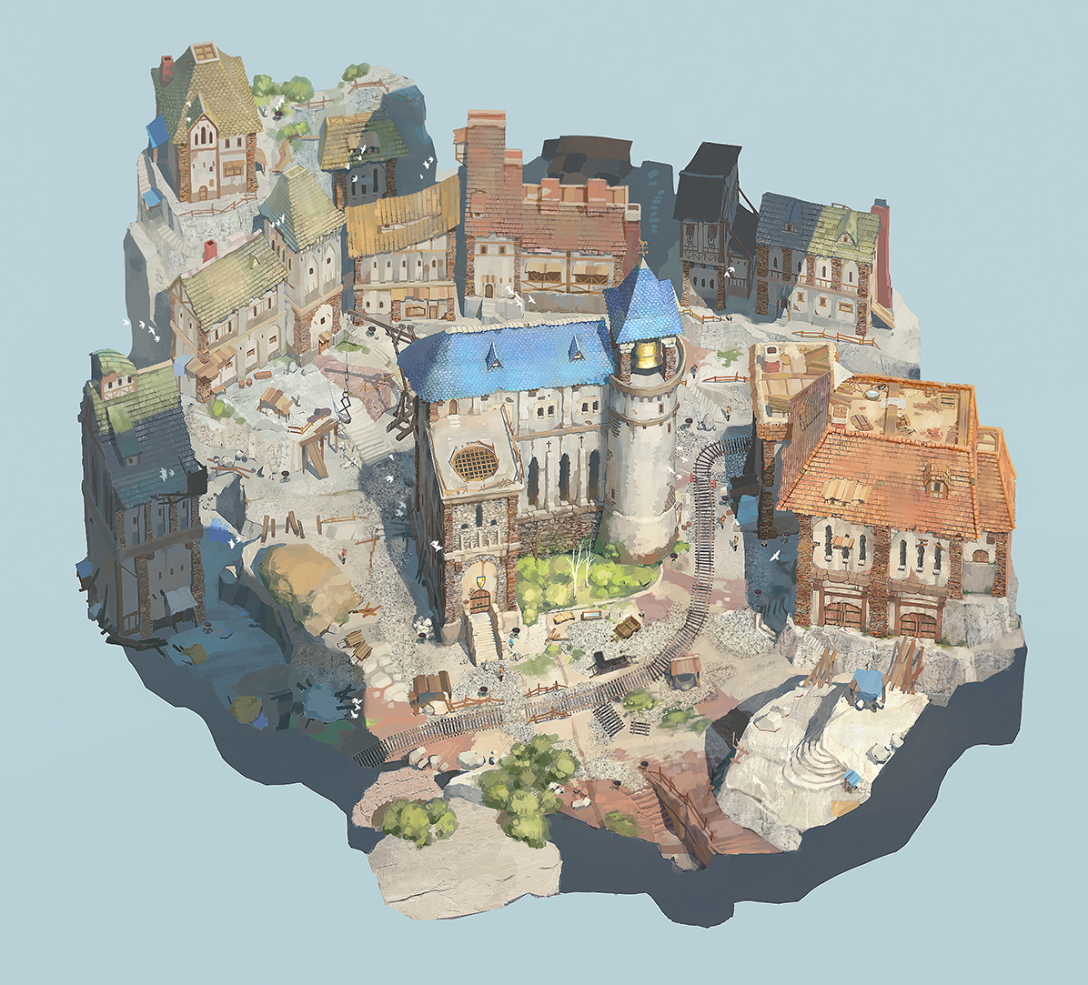 ArtStation - Stone village