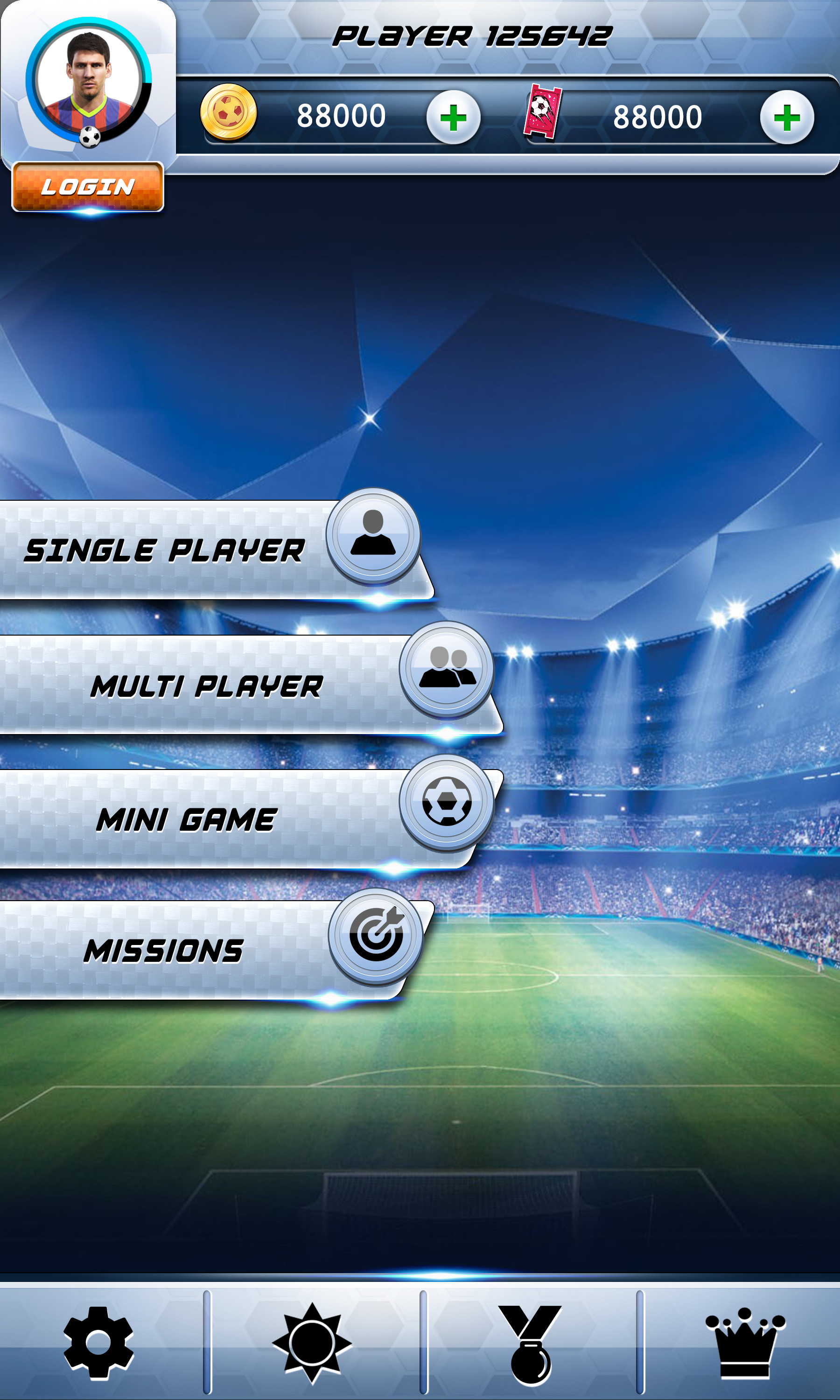 ArtStation - UI done for a Foot ball game