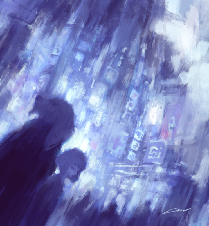 ArtStation - Blue Night Sky (Original)