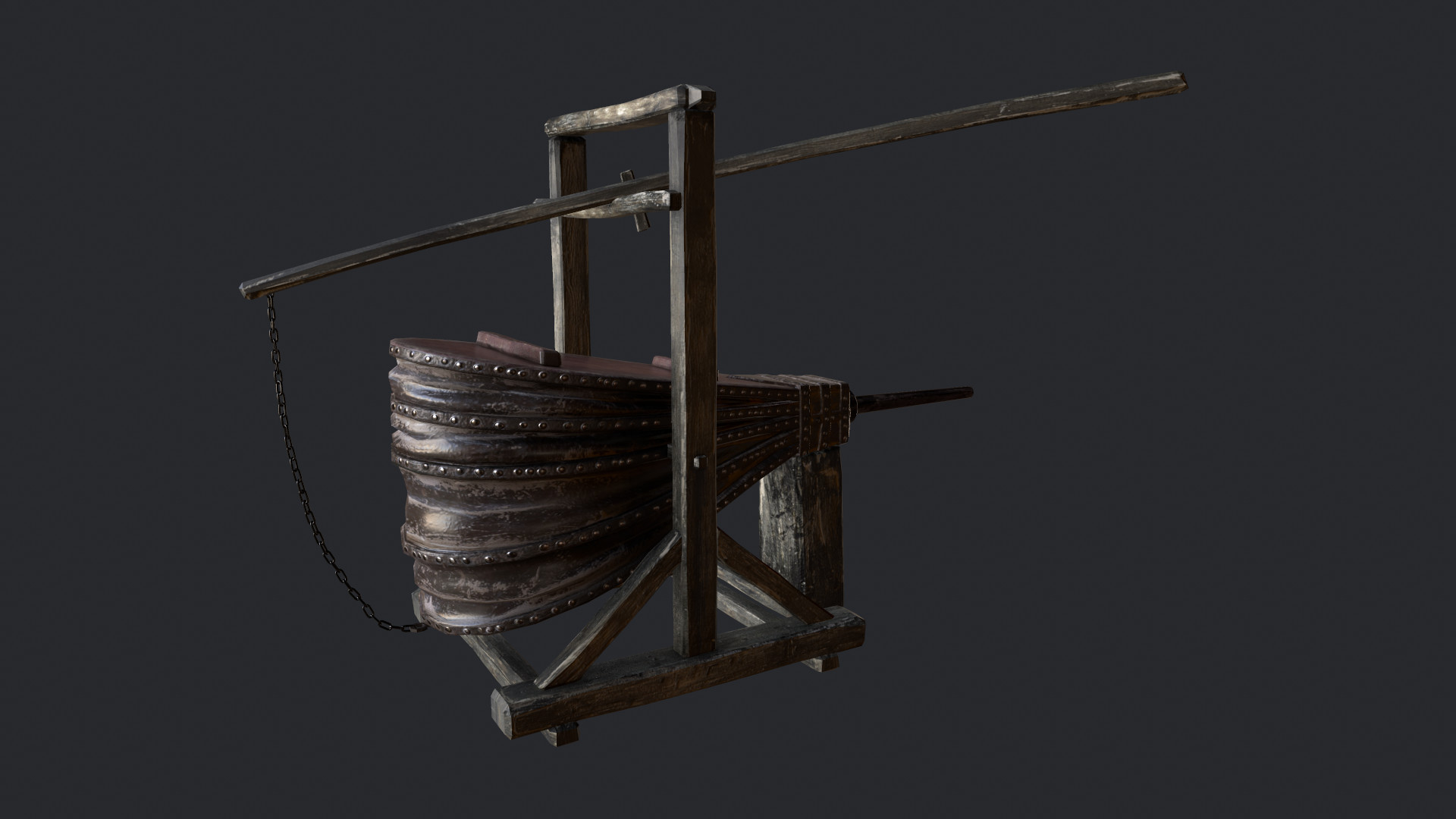 Natiq Aghayev - Medieval Bellows. Model and PBR materials