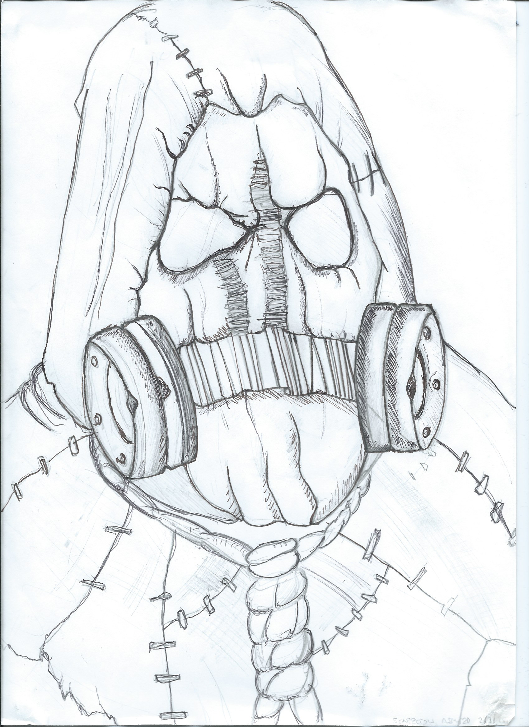 Batman Arkham Asylum Scarecrow Drawings