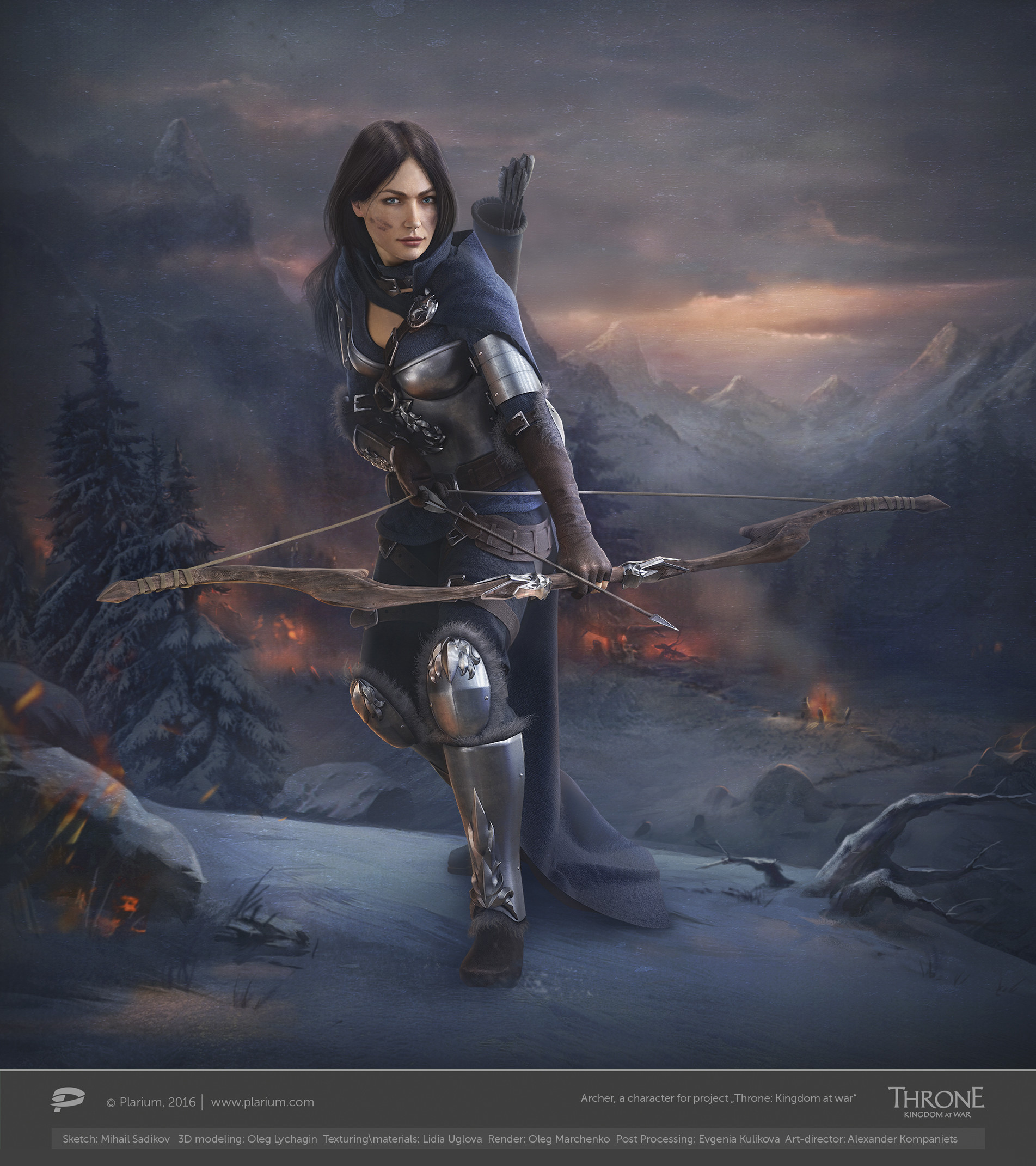 ArtStation - Archer, a character for project „Throne: Kingdom at war“