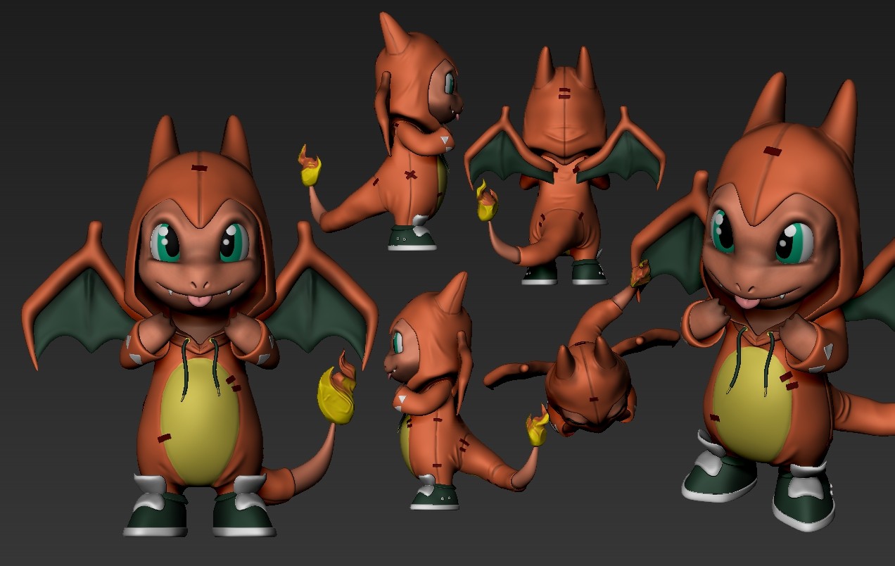 charmander dressed as charizard