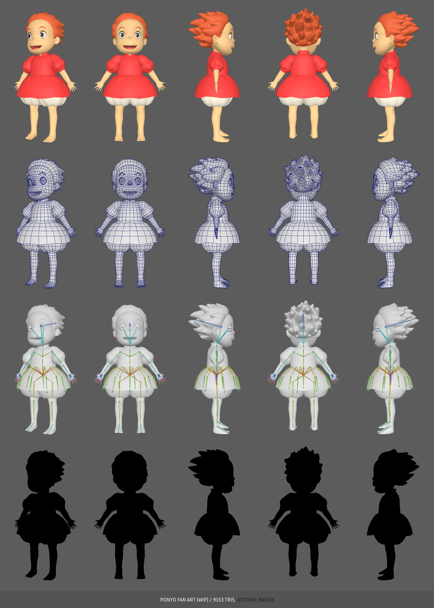 Antoine Bassin - Ponyo Fan Art / Part 1, the character