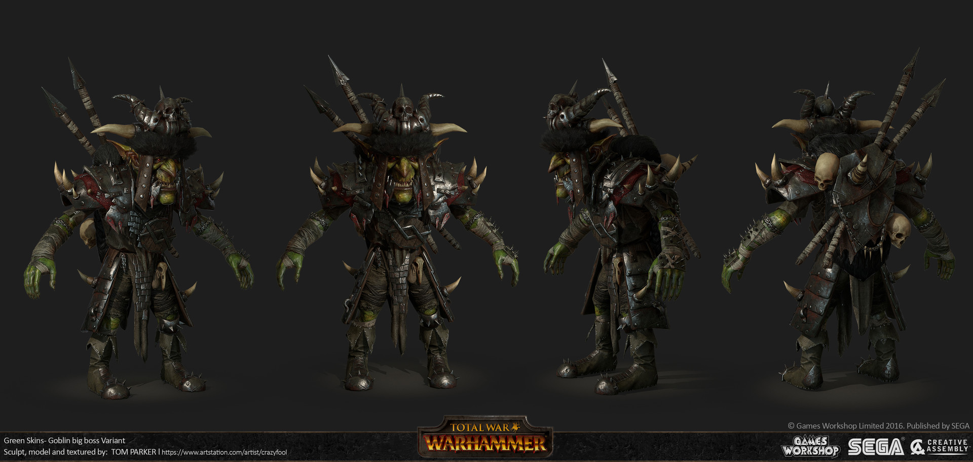Tom Parker - Total War : Warhammer - Goblin Big Boss Variants