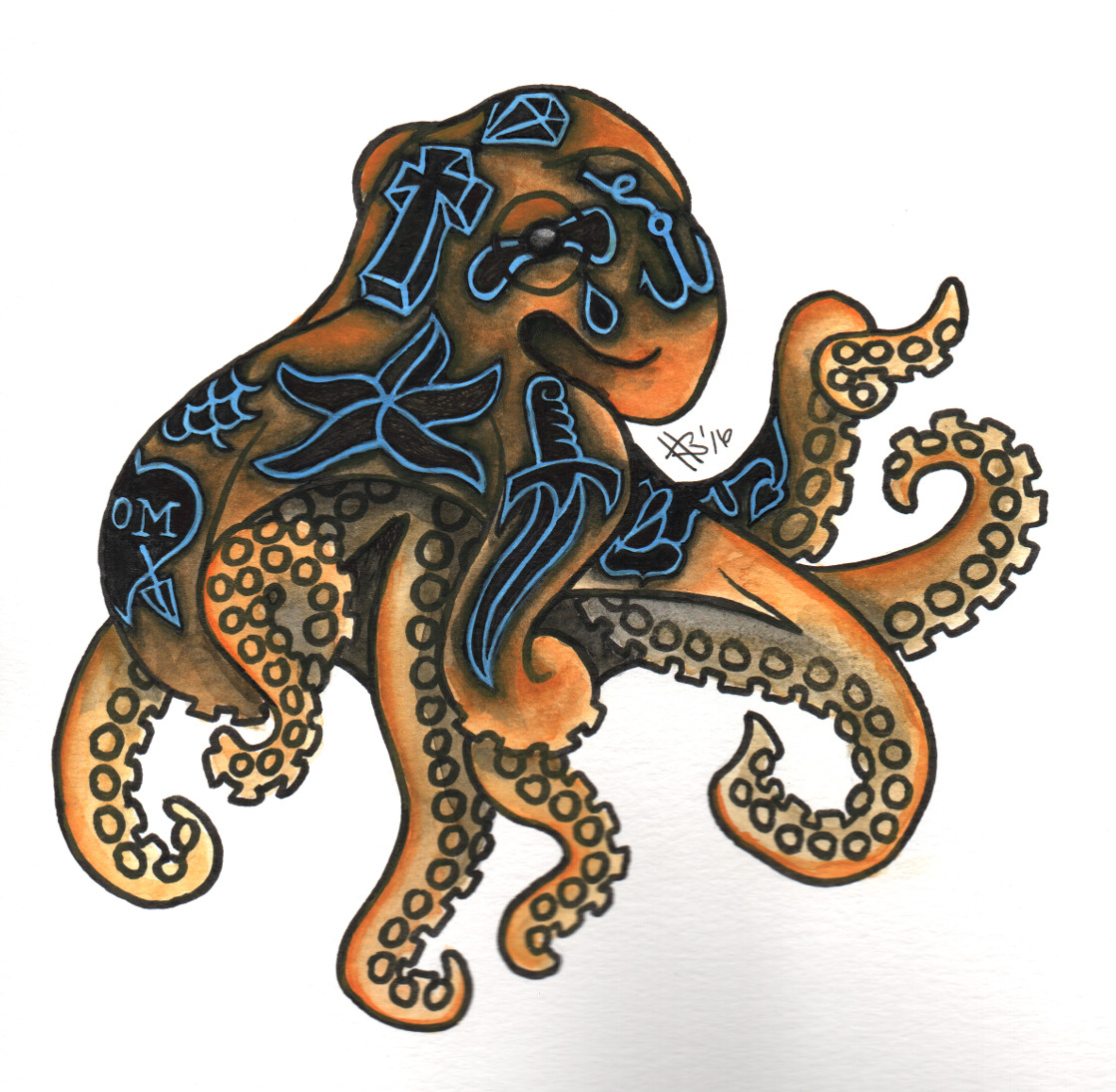 Blue Ring Octopus Tattoo Meaning