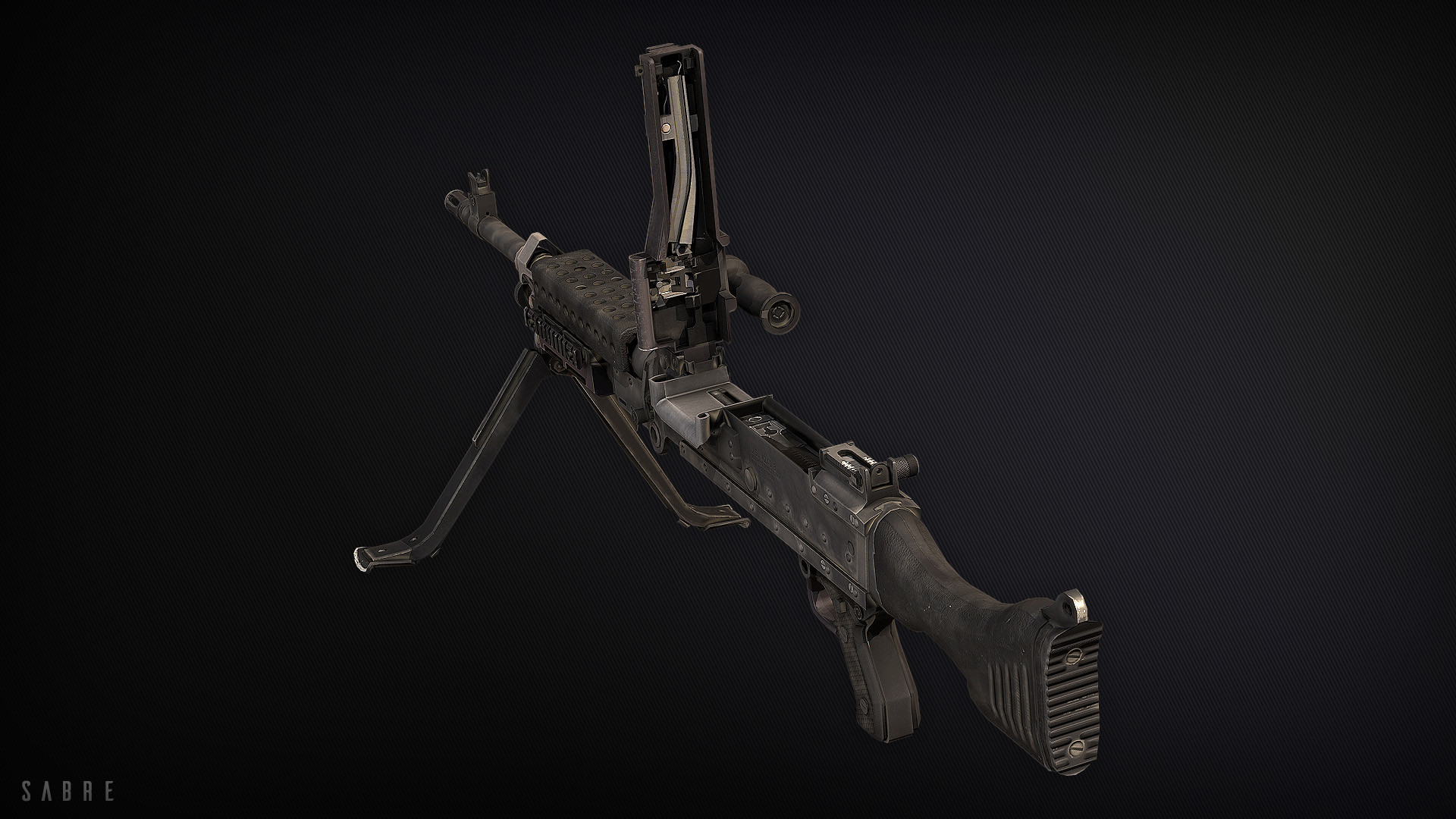 ArtStation - M240B Machine Gun
