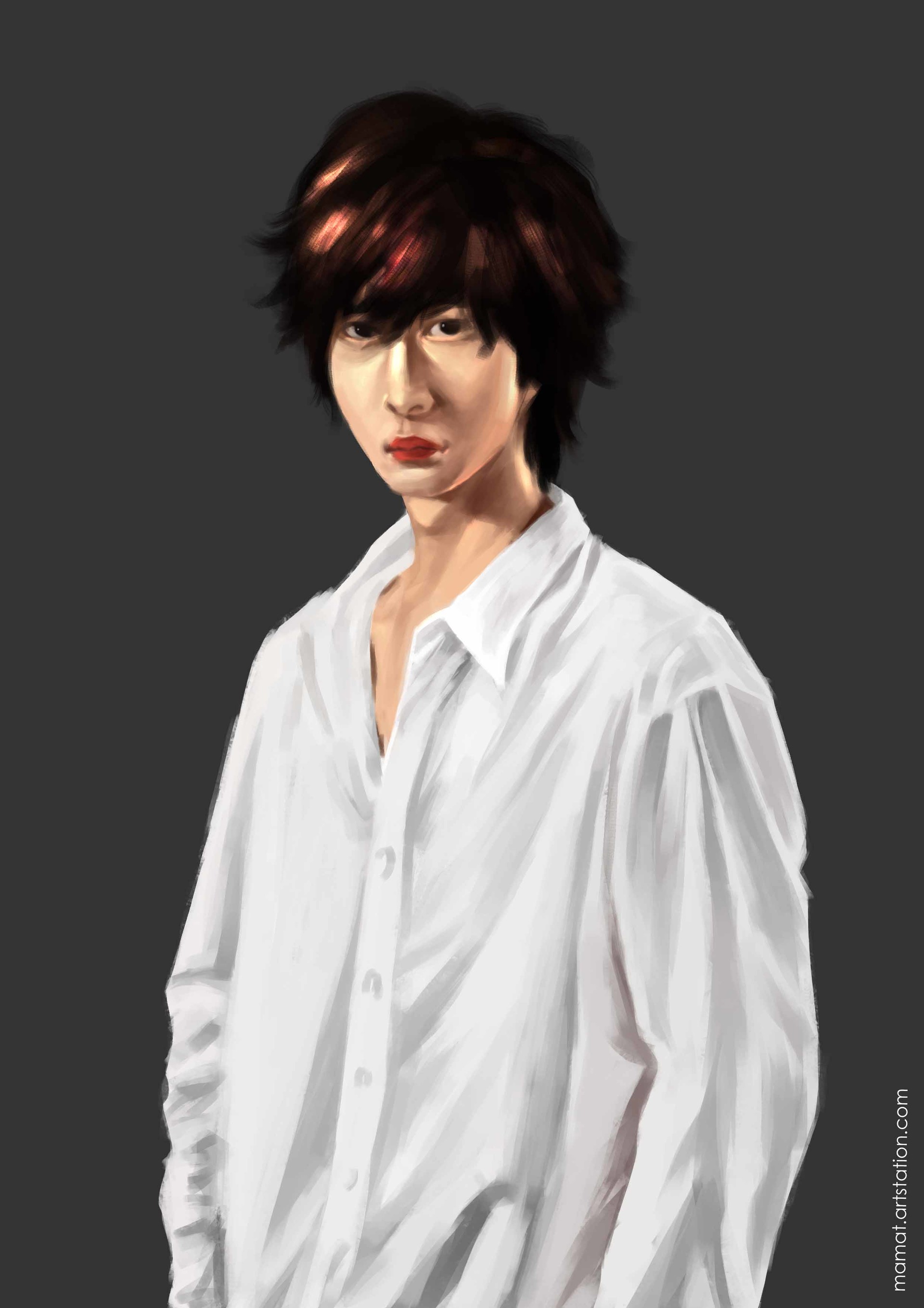 ArtStation - Study Potrait L Death Note Series