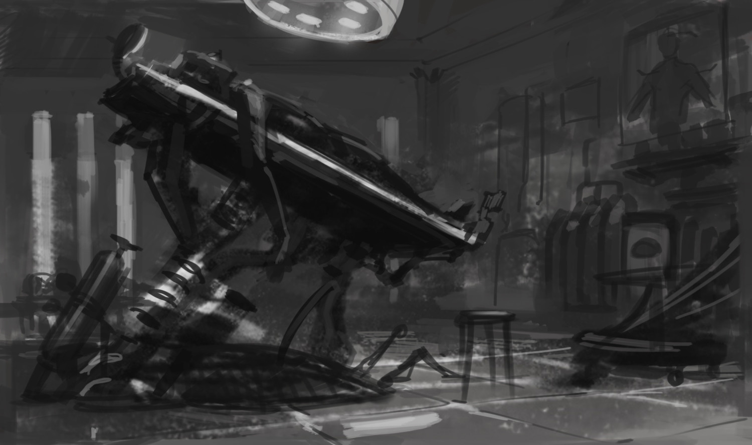 frankenstein laboratory background