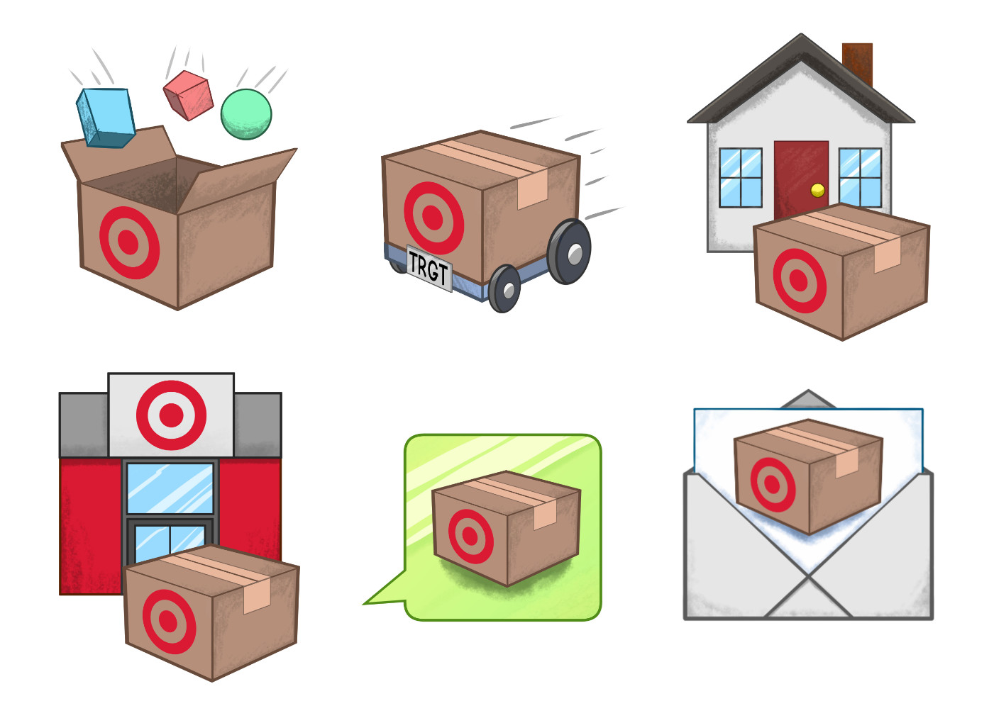 ArtStation - Delivery status icon concepts - Target.com