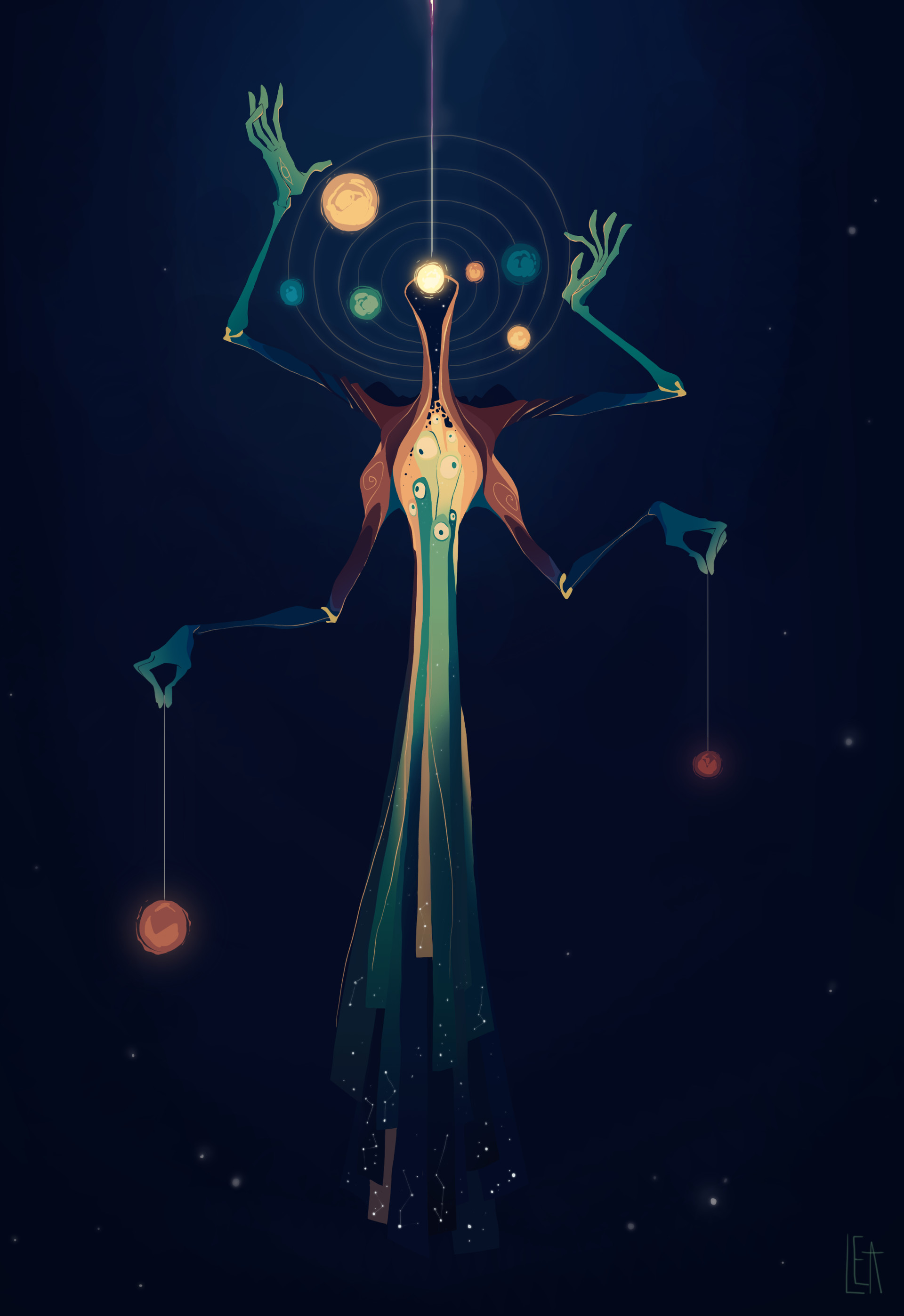 ArtStation - Koïos, Titan of Knowledge