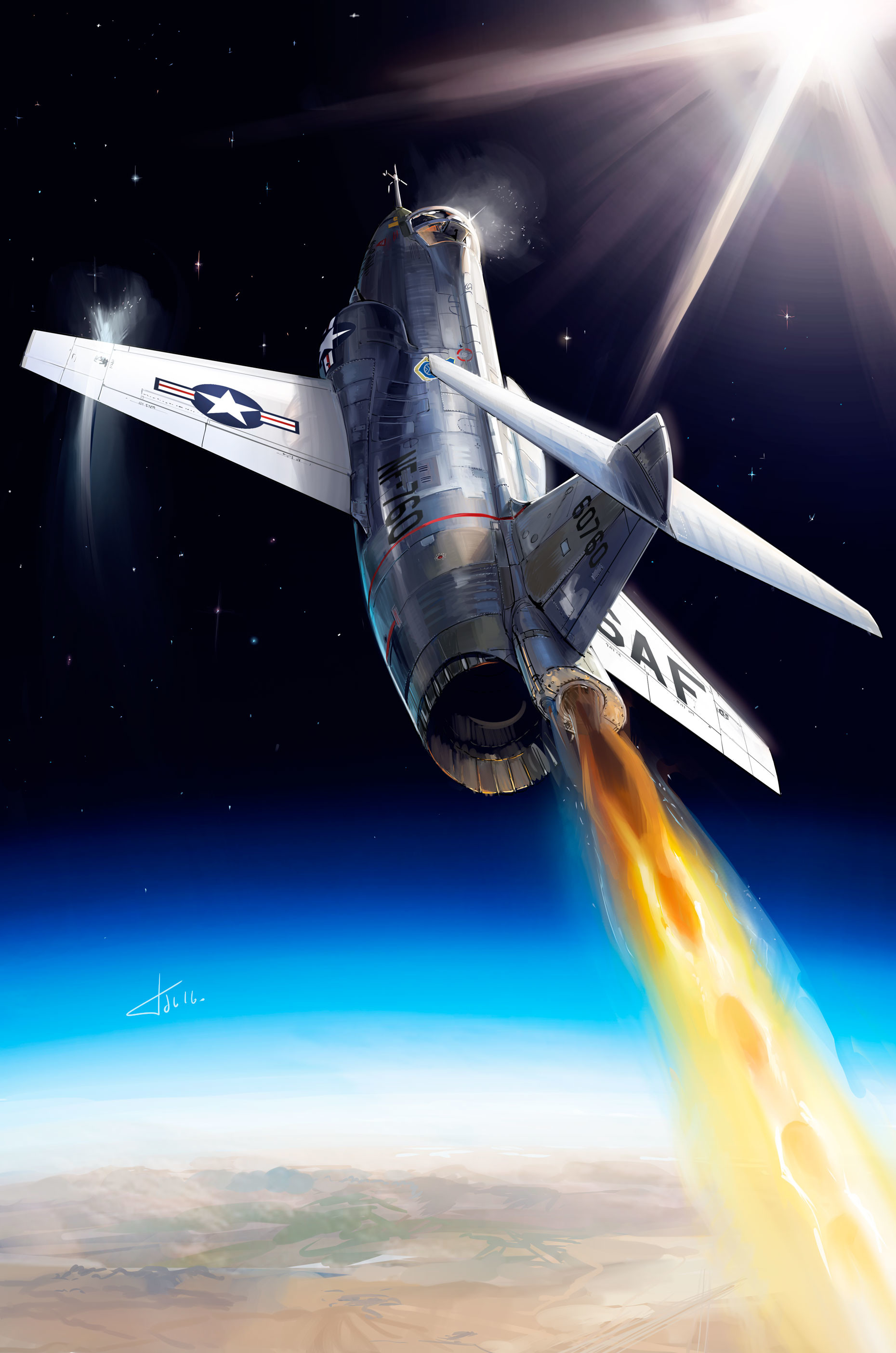 Lockheed NF-104A: Godspeed, Chuck. | The Dreamy Dodo