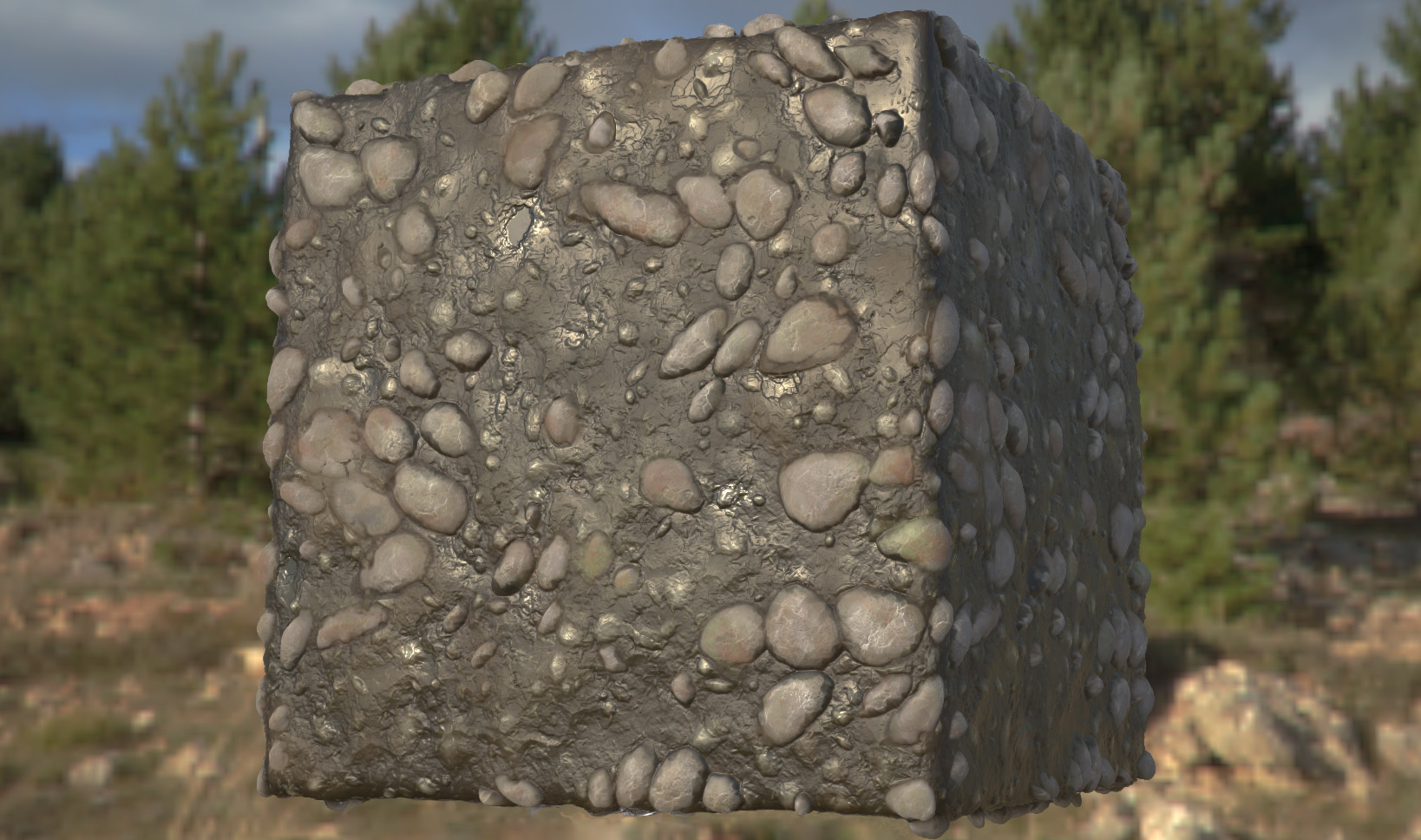 ArtStation - PBR Procedural Mud & Pebbles