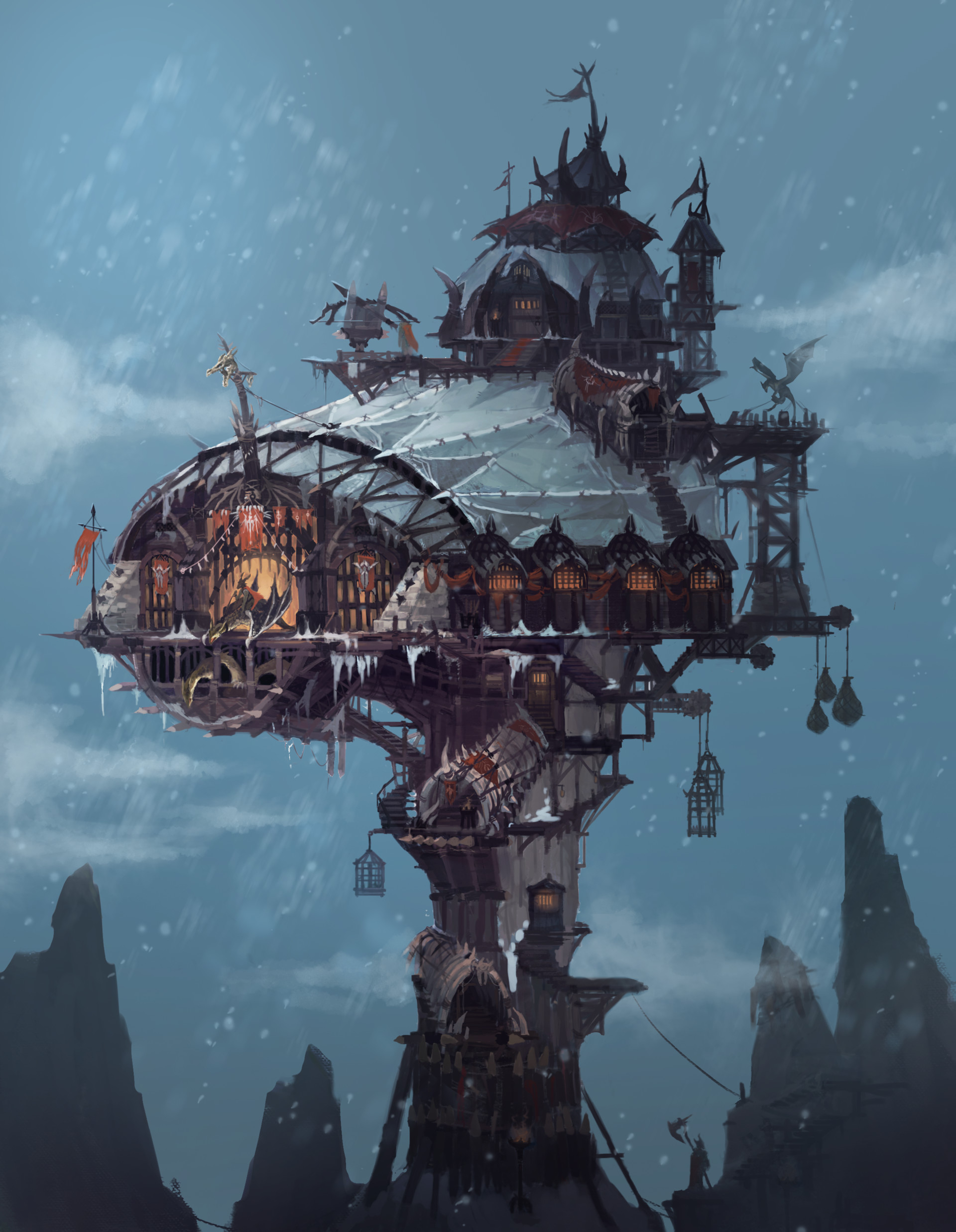 Orc fortress by Eunsu Kang : r/ImaginaryTowers
