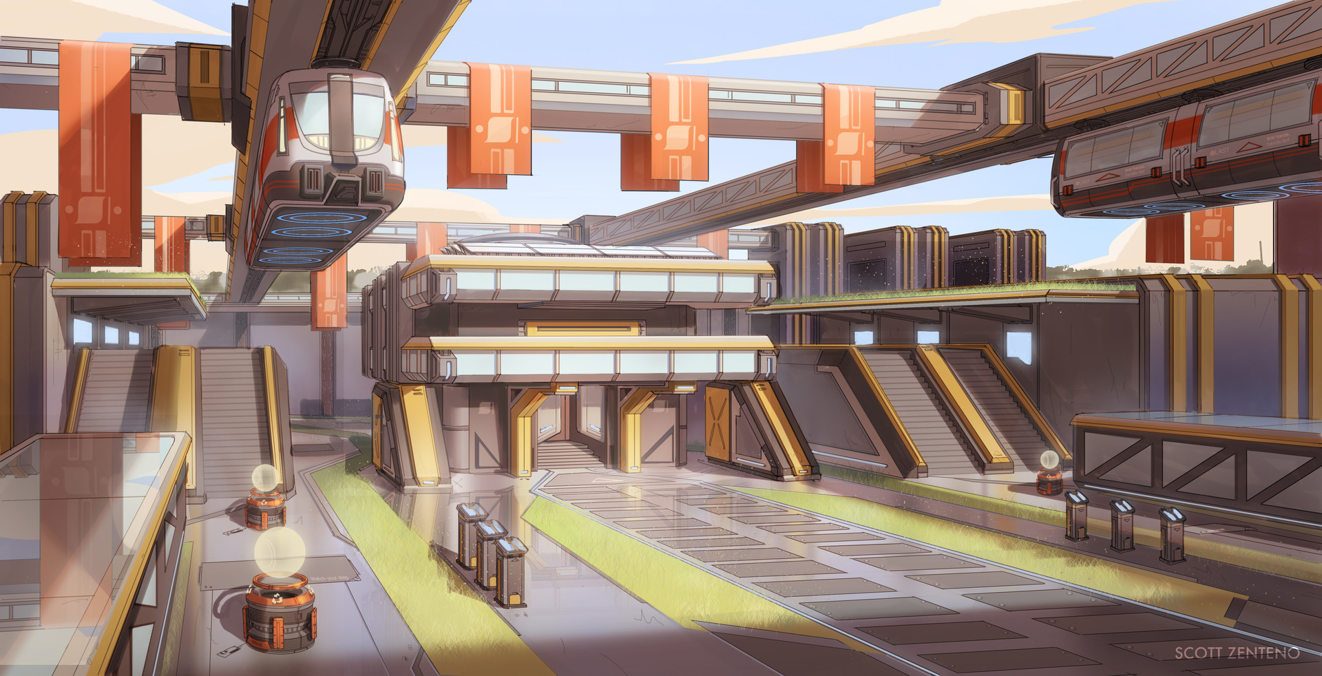 ArtStation - Metro Station