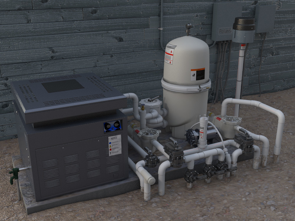 ArtStation - Aaron Wallace | Swimming Pool Equipment