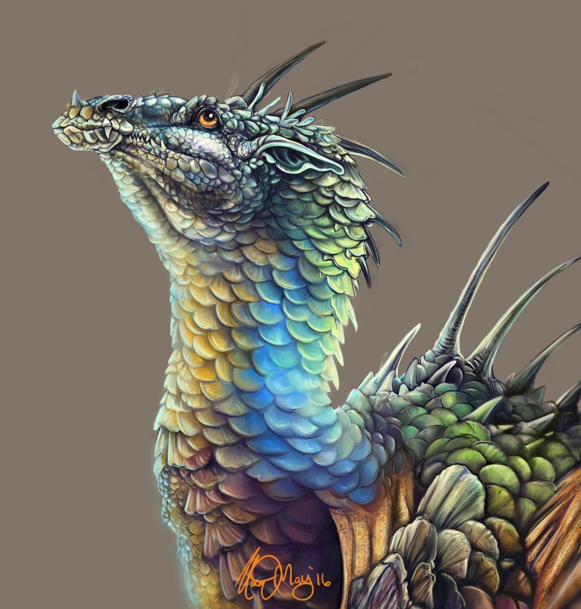 ArtStation - Dragon Portrait