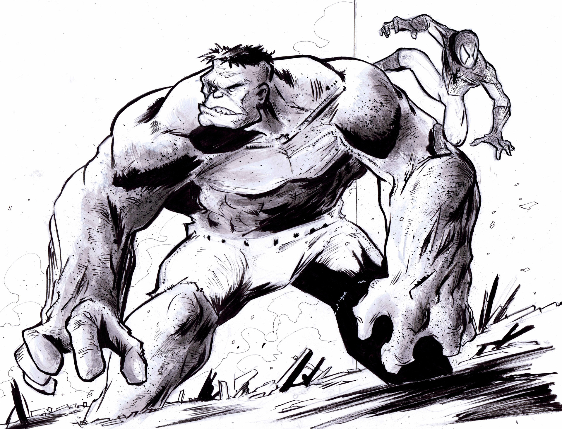 ArtStation - Hulk/Spidey